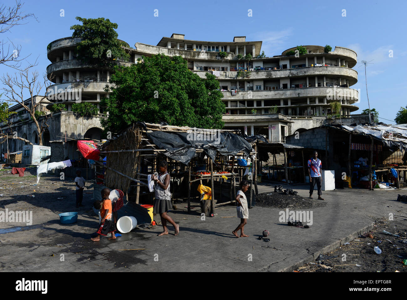 MOZAMBIQUE, Beira, Grande Hotel, opened 1955 during portuguese colonial ...