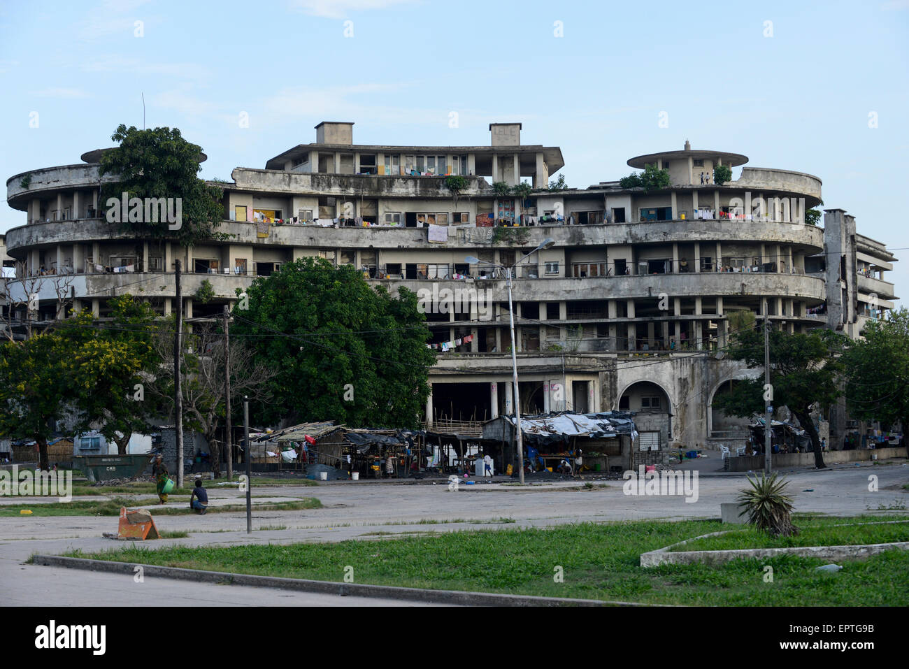 MOZAMBIQUE, Beira, Grande Hotel, opened 1955 during portuguese colonial ...