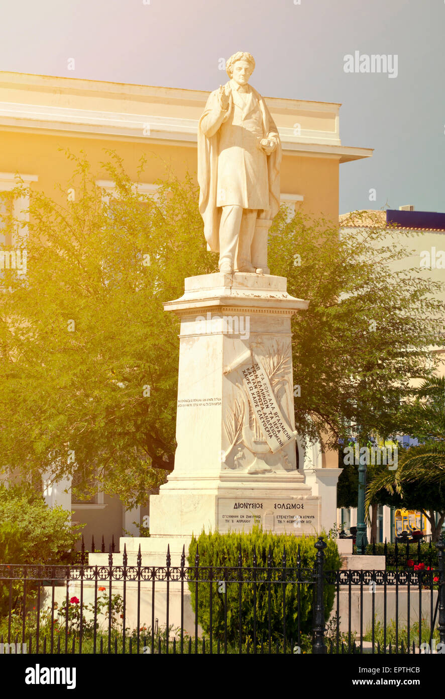 Statue of dionysios solomos hi-res stock photography and images - Alamy
