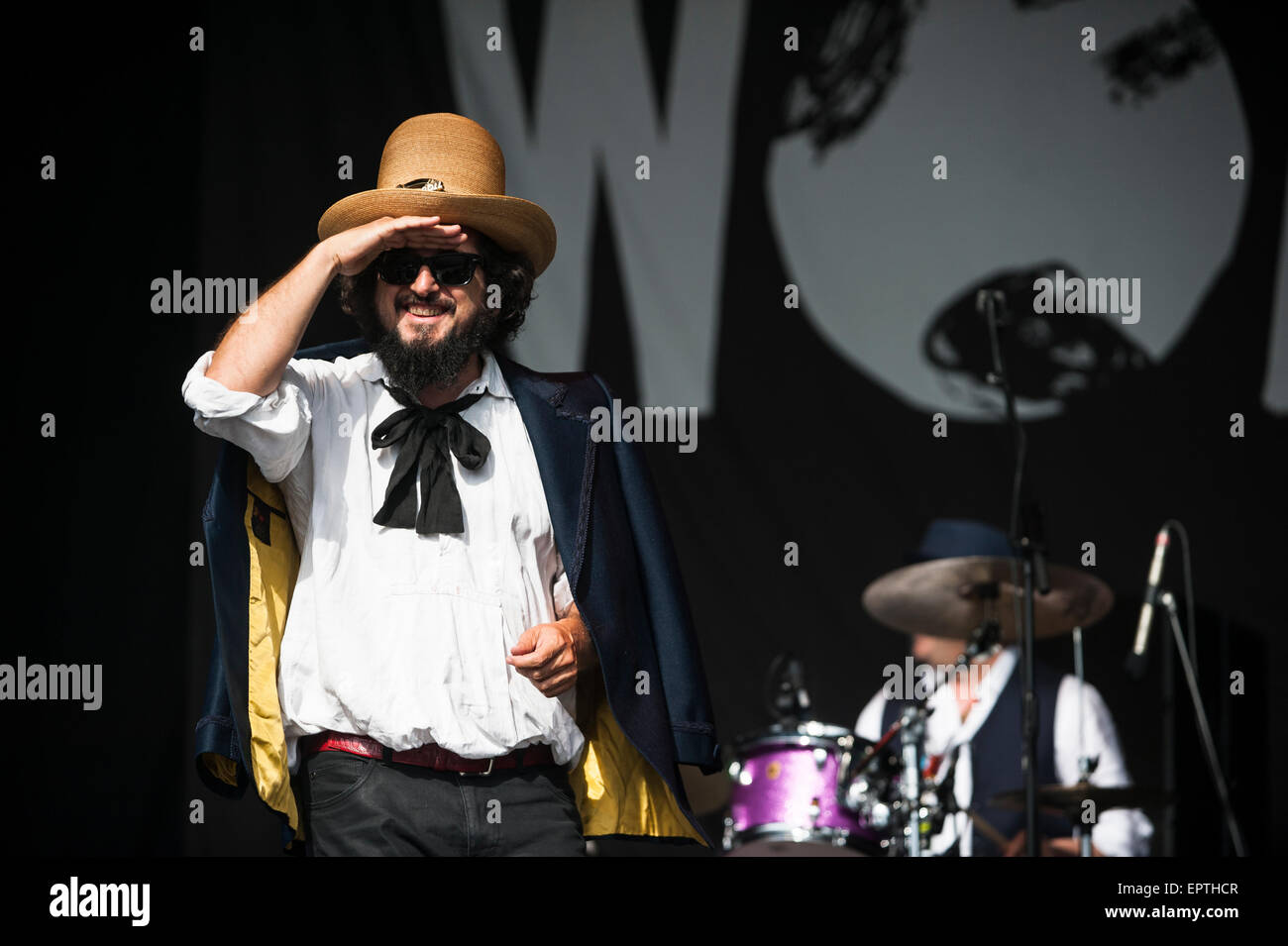 Vinicio Capossela, Italian singer and songwriter, performing live with ...