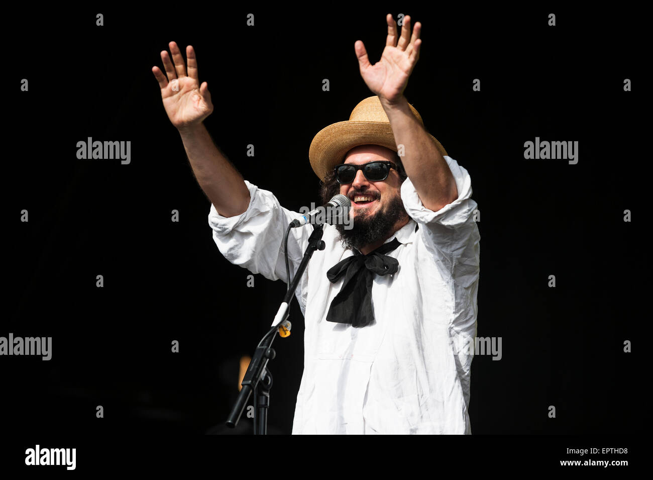 Vinicio Capossela, Italian singer and songwriter, performing live with ...