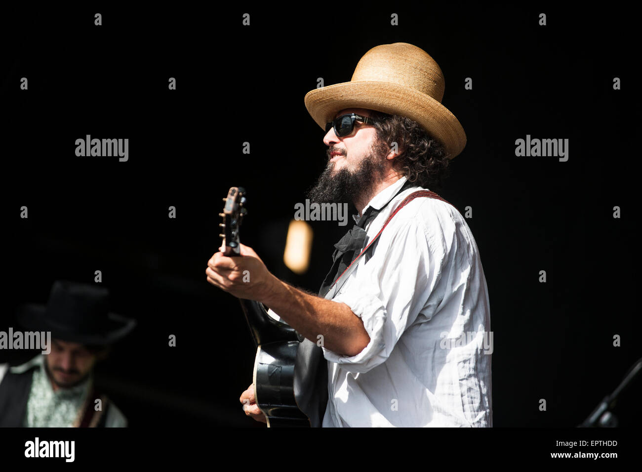 Vinicio Capossela, Italian singer and songwriter, performing live with ...