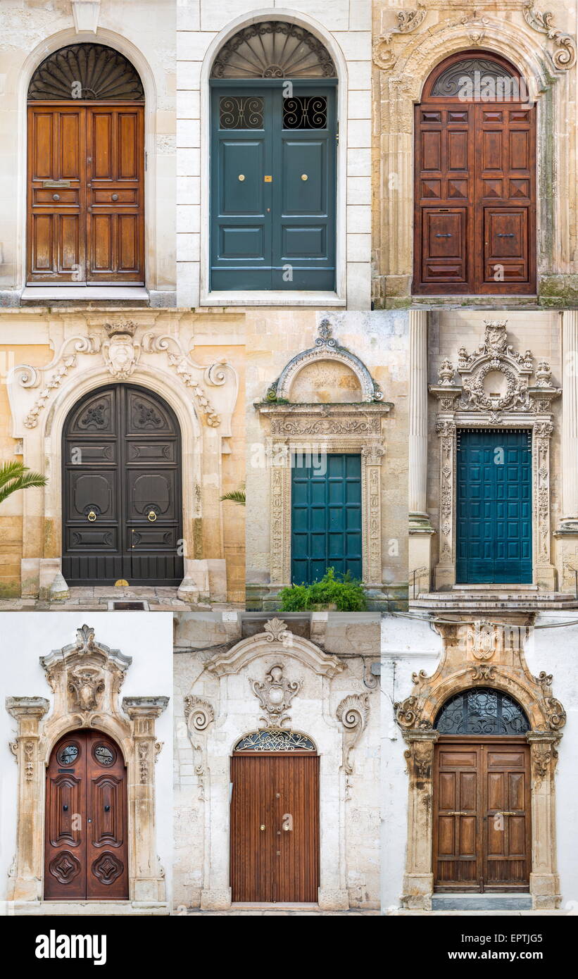 Old doors from Bari, Italy Stock Photo - Alamy