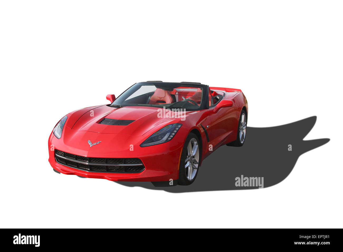 Red corvette Cut Out Stock Images & Pictures - Alamy