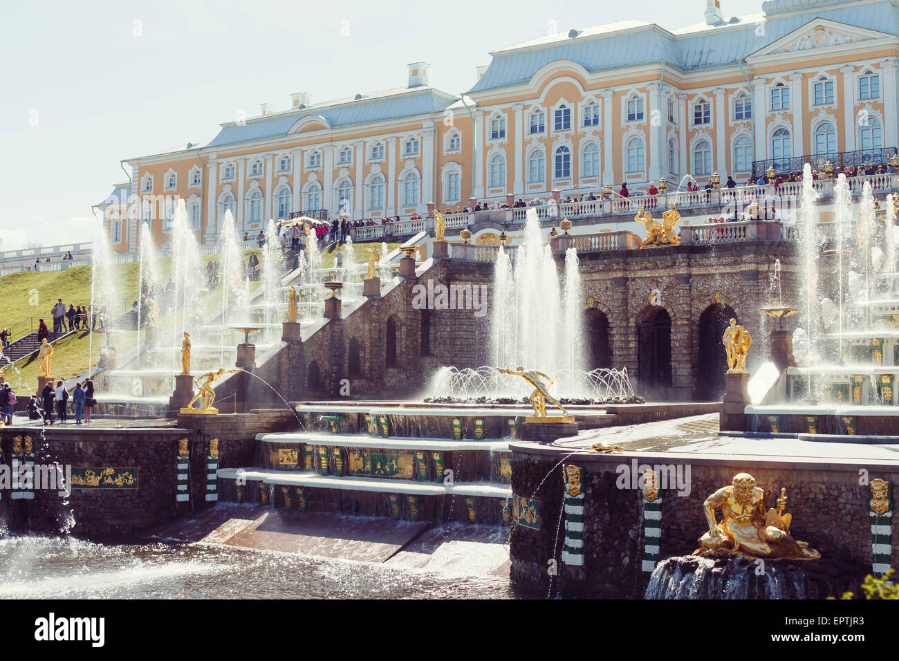 Peterhof Fountains High Resolution Stock Photography and Images - Alamy
