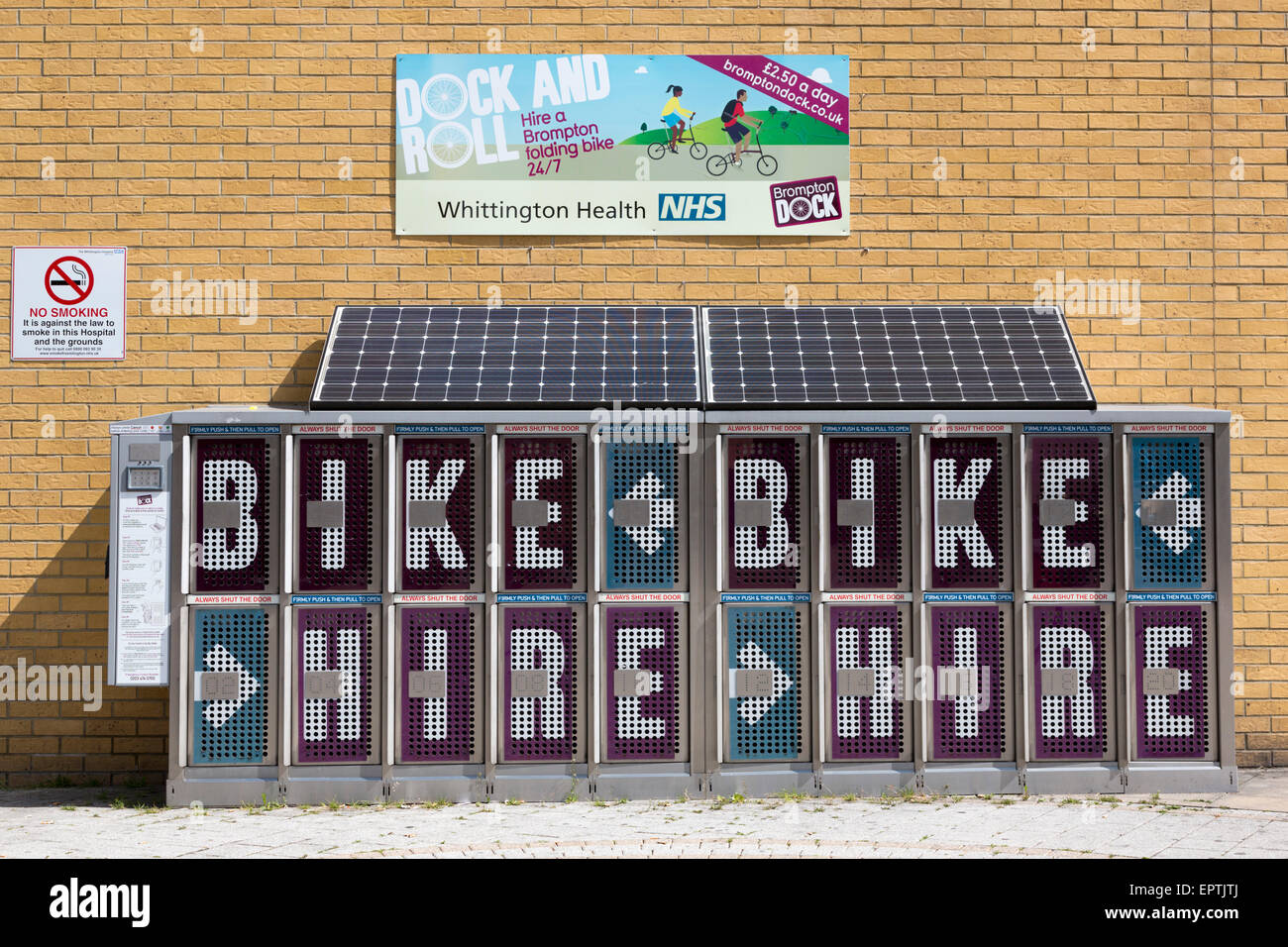 Bromley Bike Hire Station at Whittington Hospital, Archway, North ...