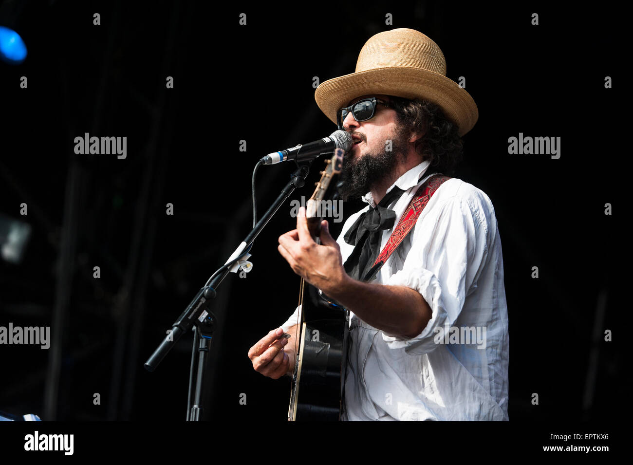 Vinicio Capossela, Italian singer and songwriter, performing live with ...