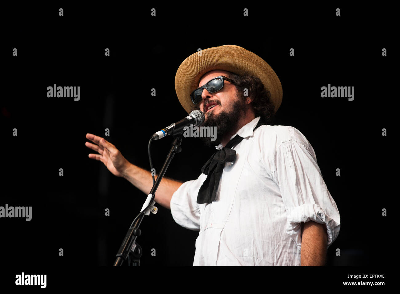 Vinicio Capossela, Italian singer and songwriter, performing live with ...