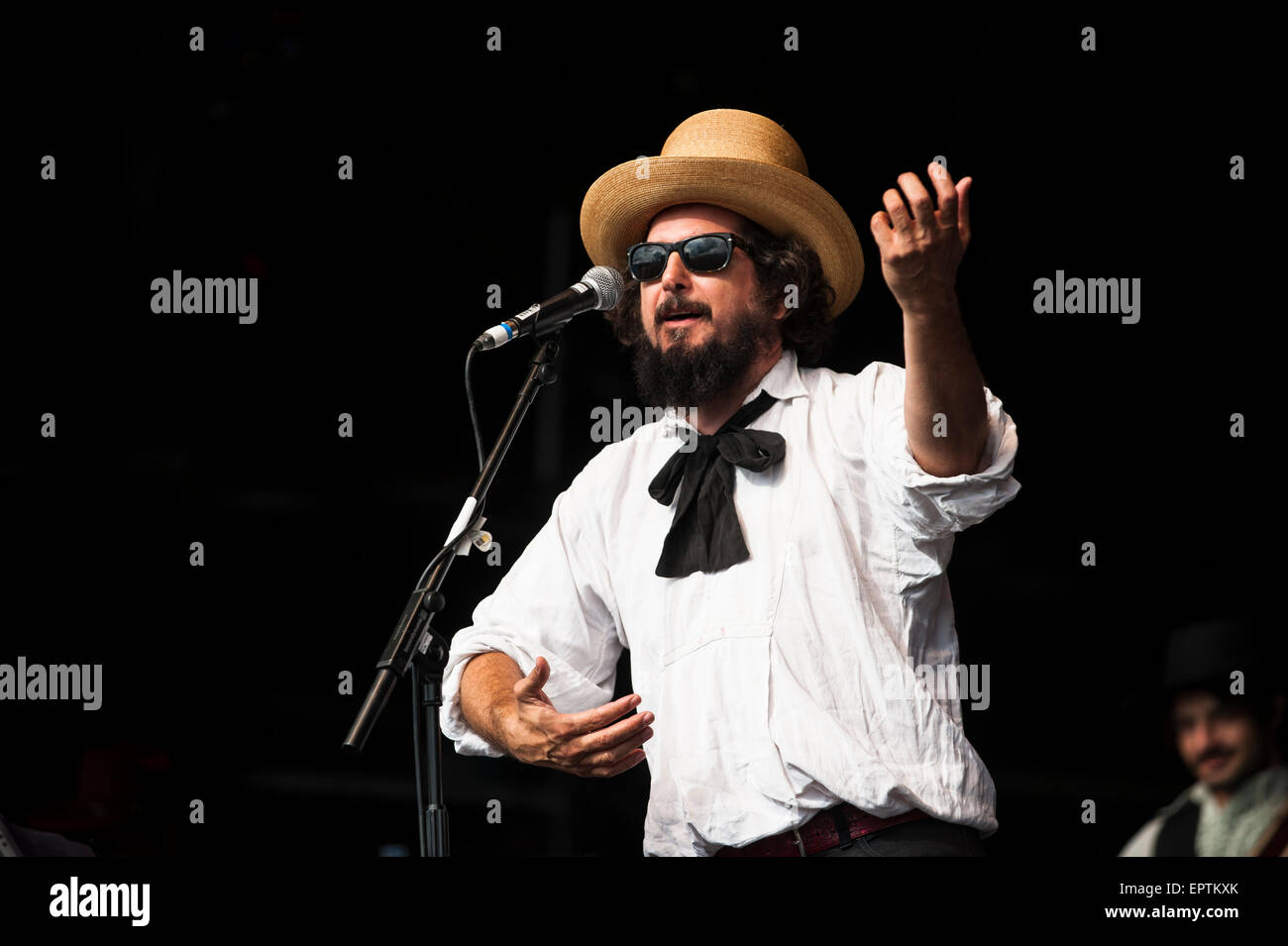 Vinicio Capossela, Italian singer and songwriter, performing live with ...