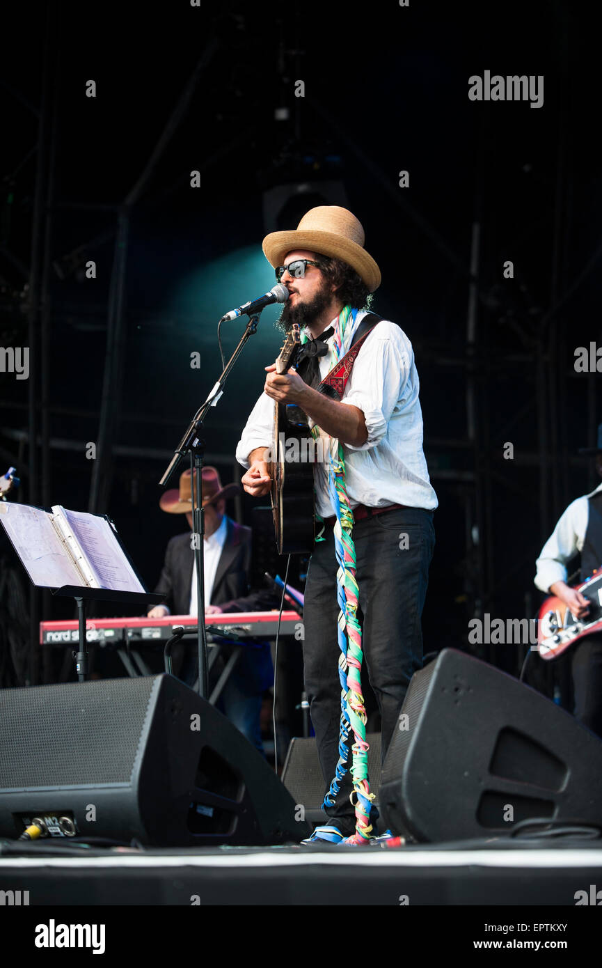 Vinicio Capossela, Italian singer and songwriter, performing live with ...