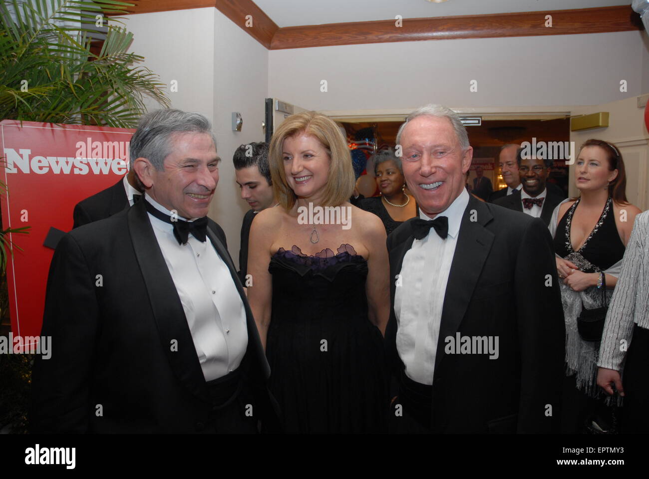 Washington DC. 4-21-2007 Arianna Huffington and James Kimsey (founder ...