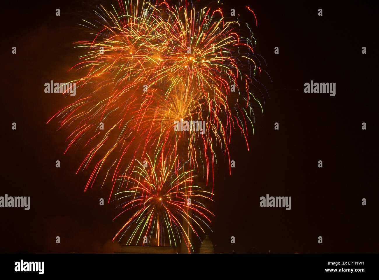 Independence day fireworks monuments hi-res stock photography and ...