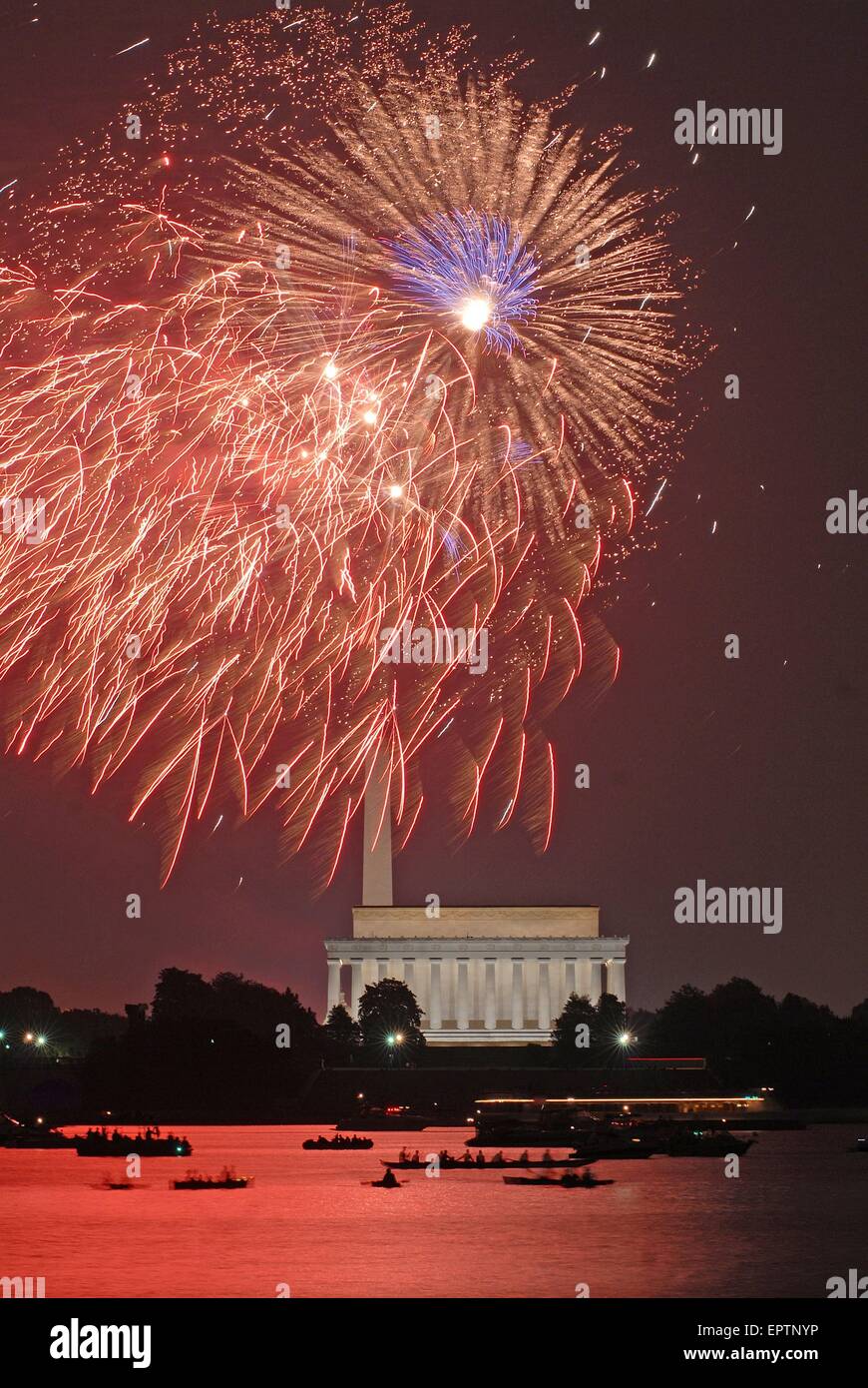 Washington DC., USA 4th July 2007 The annual 4th of July fireworks show ...