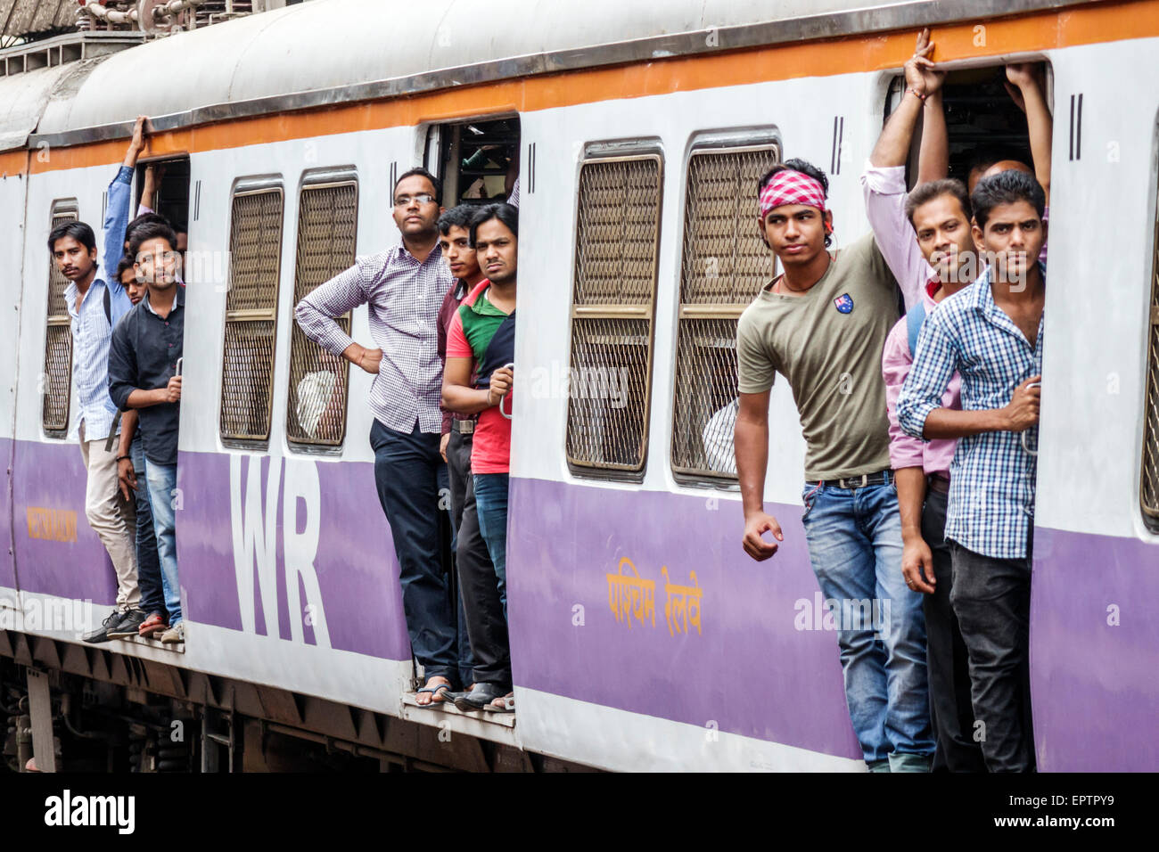 Mumbai India,Indian Asian,Dharavi,Mahim Junction Railway Station ...