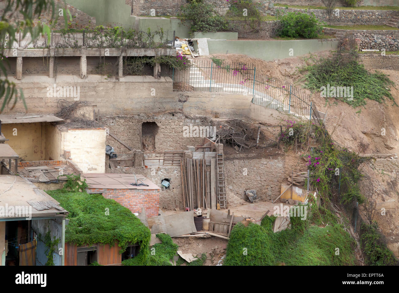 Construction equipments at a house, Lima, Peru Stock Photo - Alamy