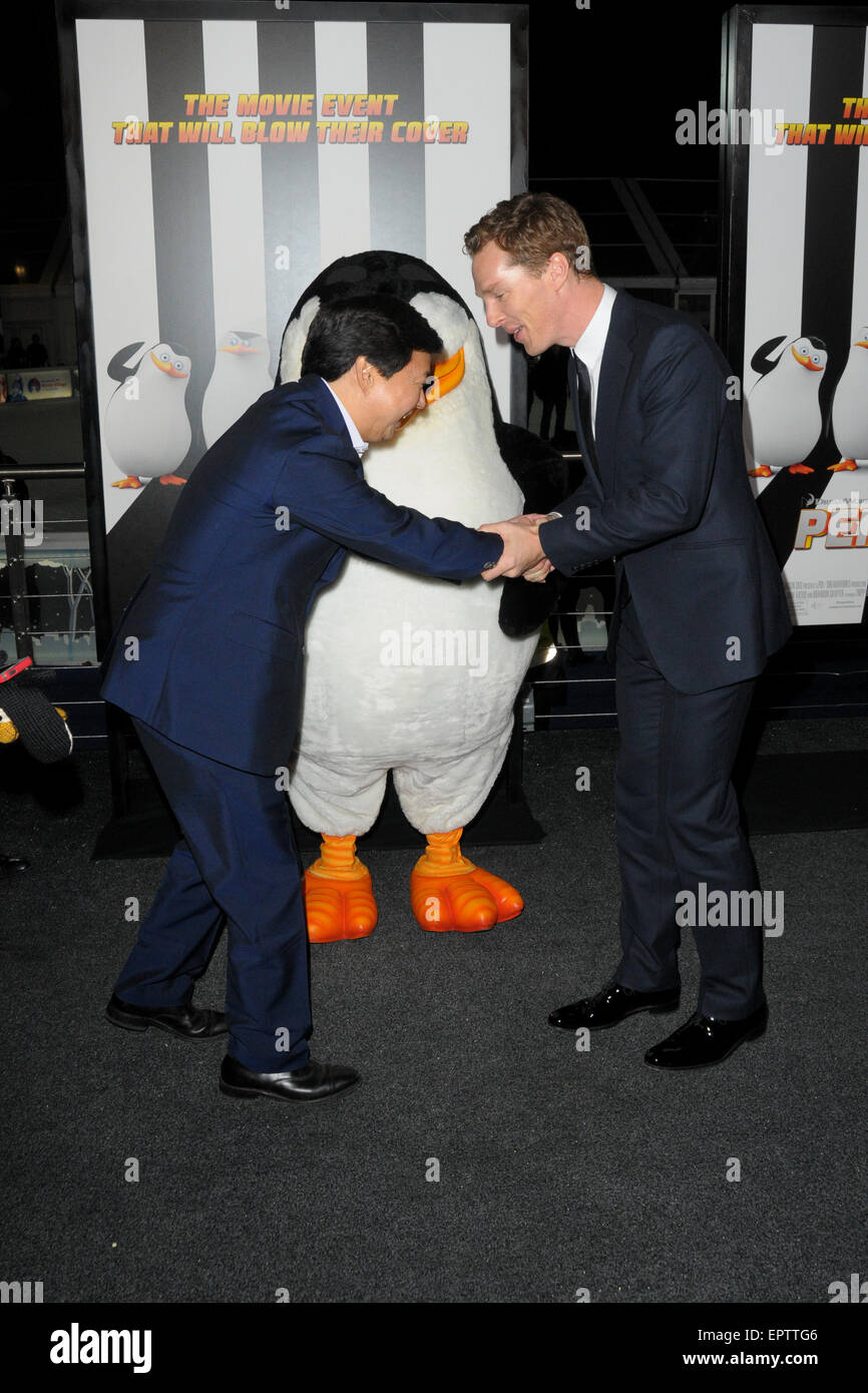 New York premiere of 'Penguins of Madagascar' at Winter Village at ...