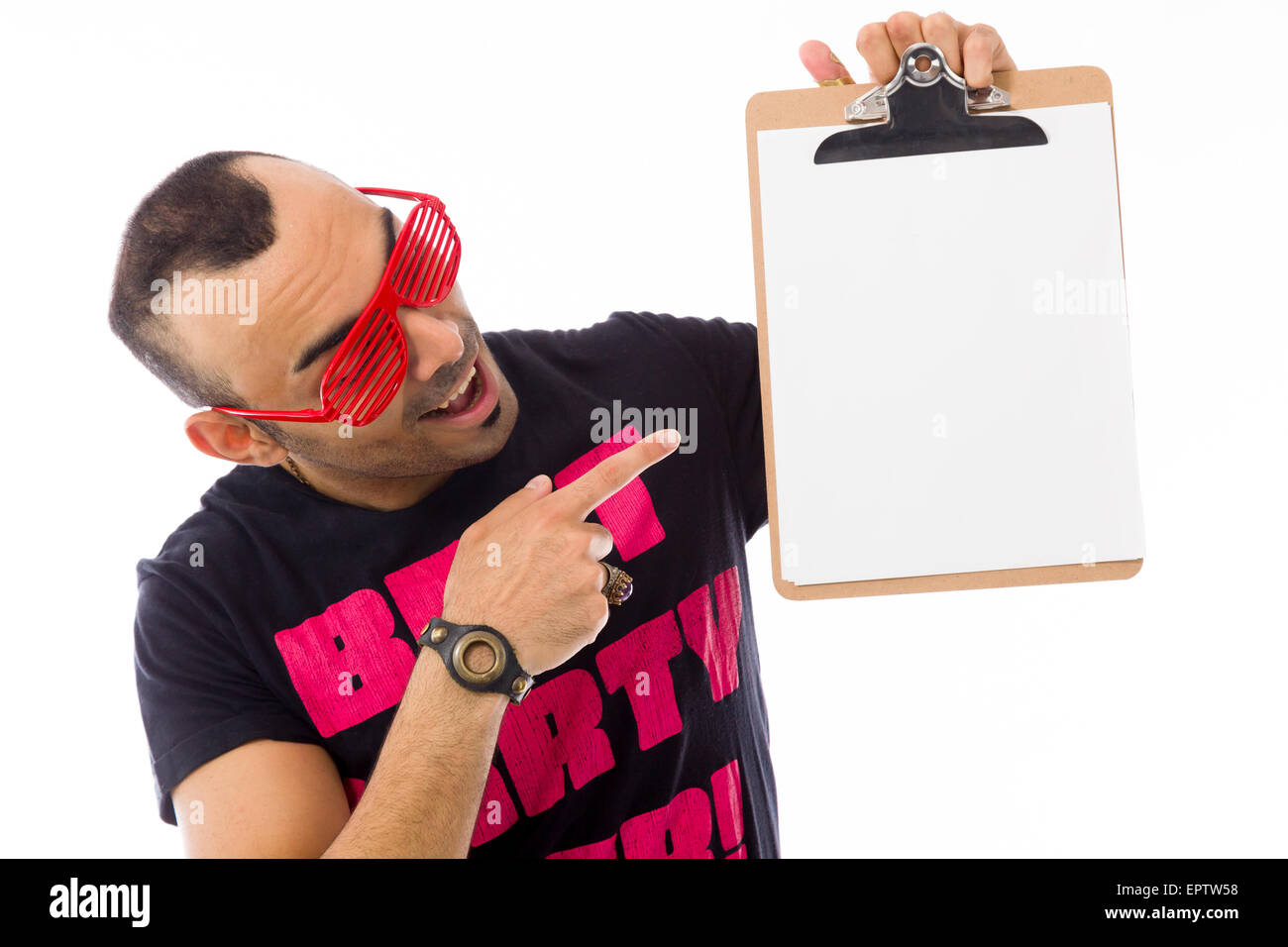 Model in studio isolated on plain grey background Stock Photo - Alamy