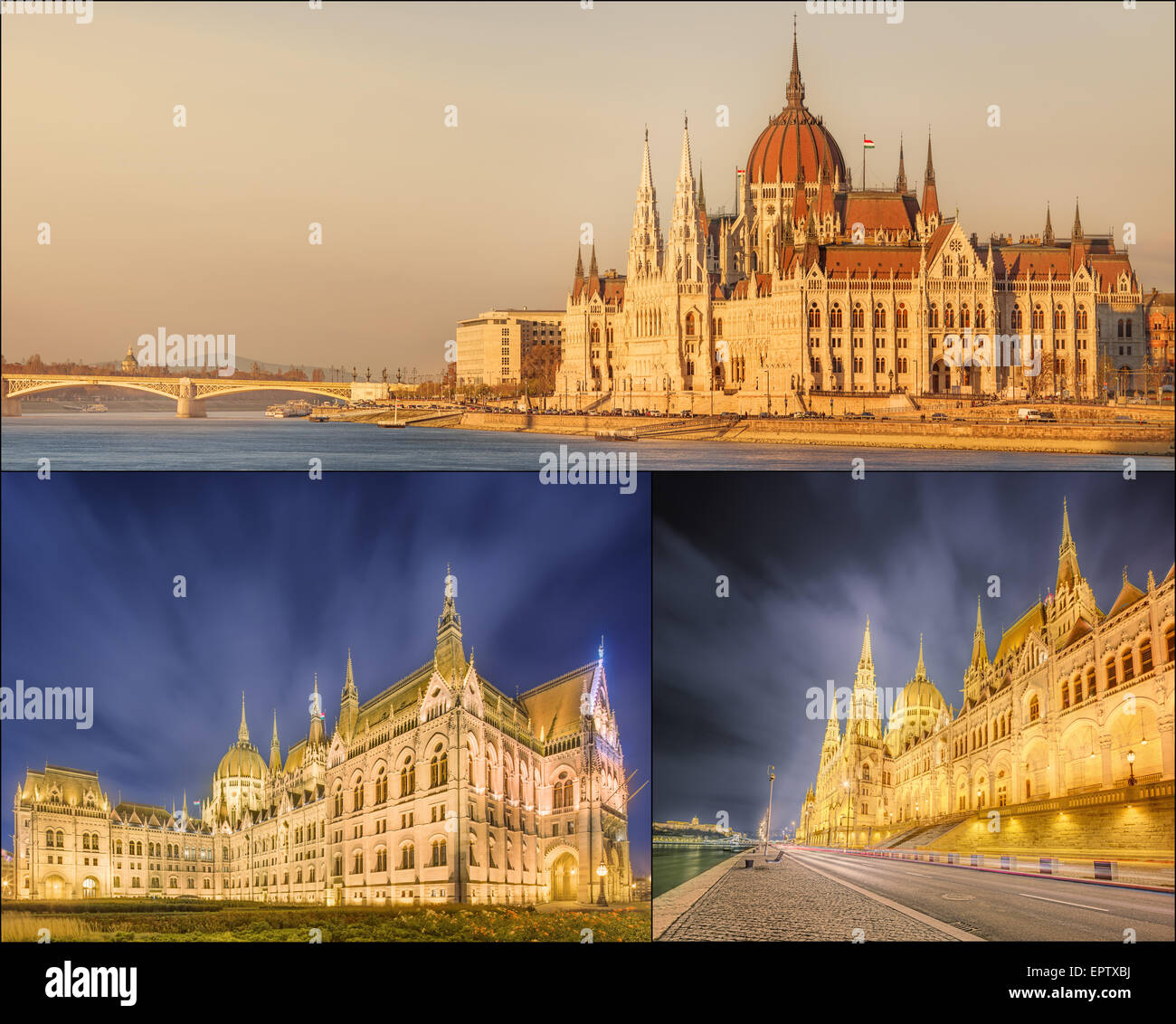 The beauty panorama of attractions Budapest. Hungary Stock Photo - Alamy