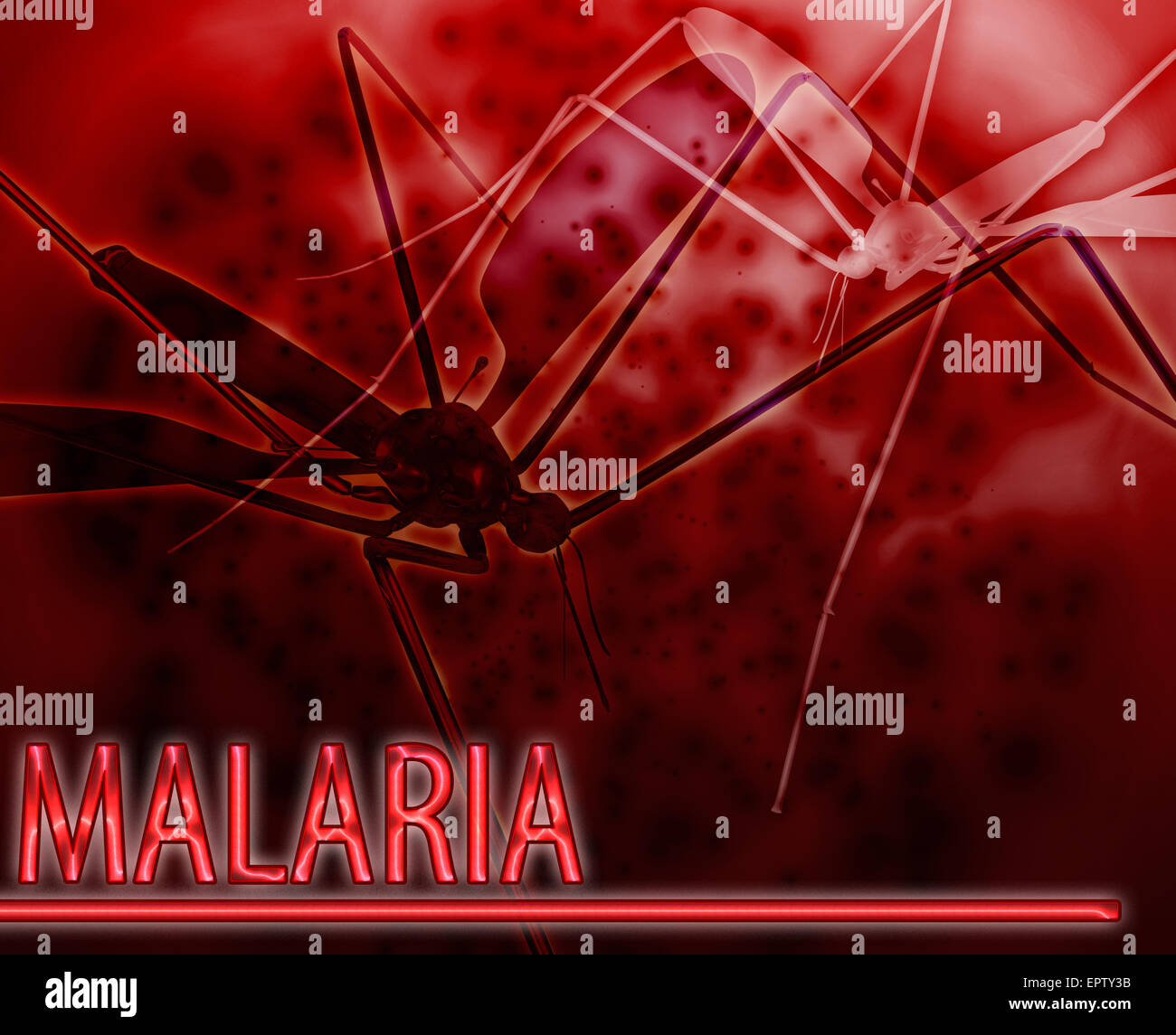Abstract background digital collage concept illustration malaria ...