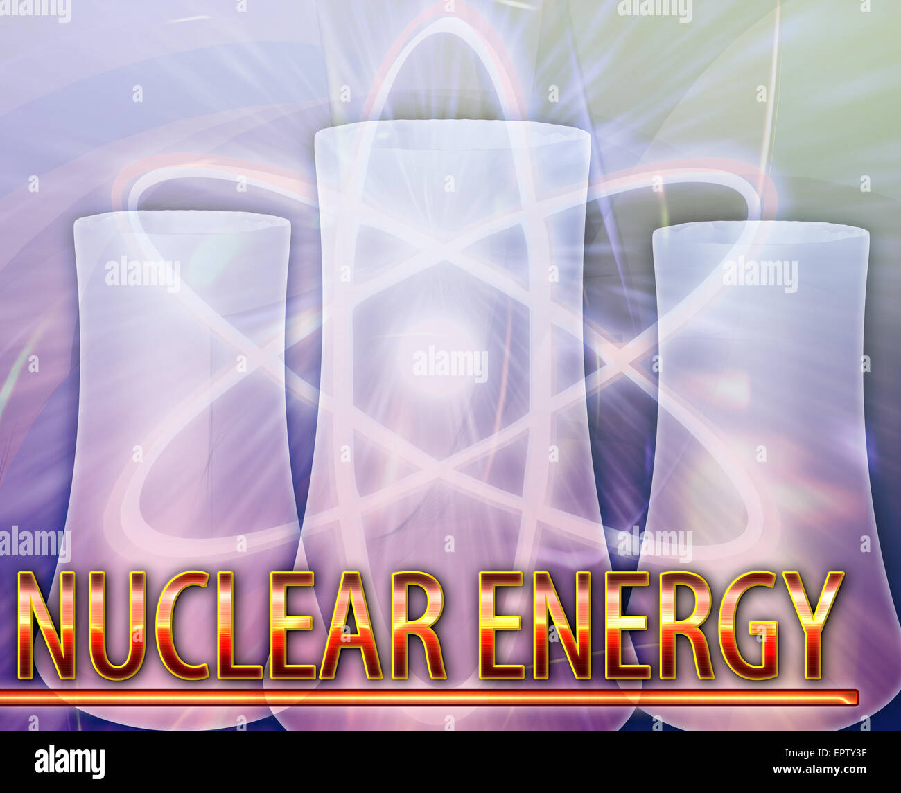 Abstract background digital collage concept illustration nuclear energy ...