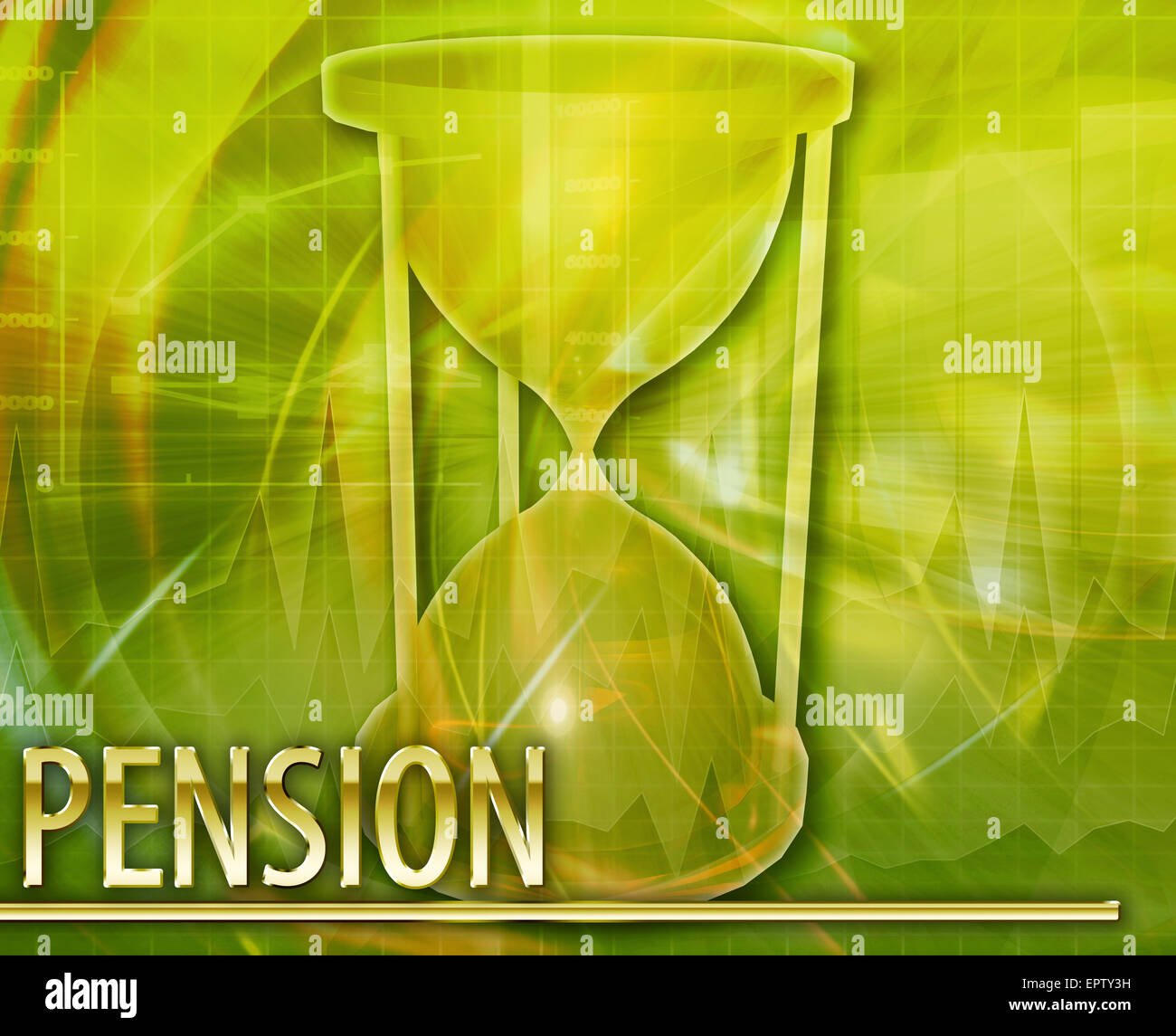 Abstract background digital collage concept illustration pension ...