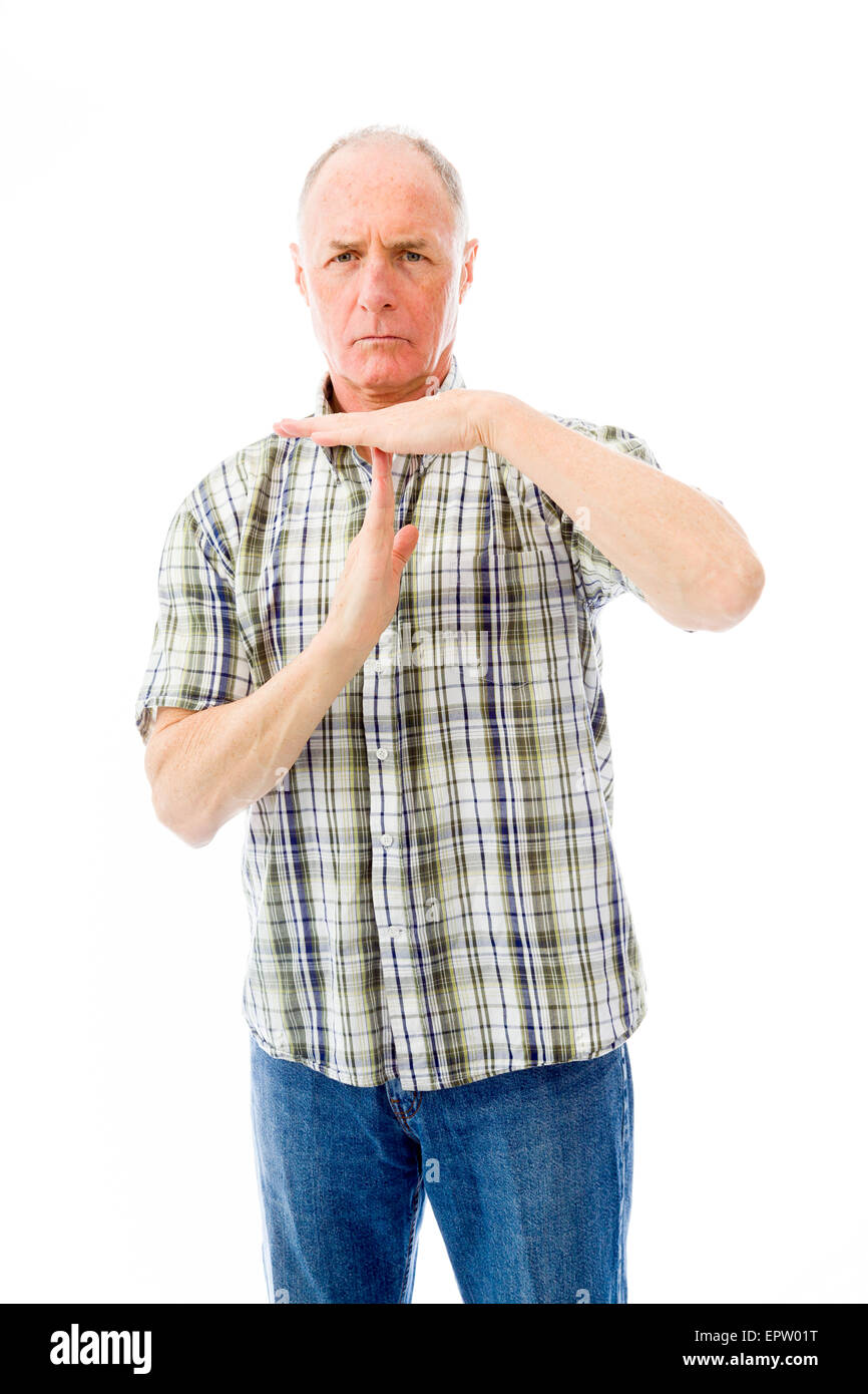 Time out man senior hi-res stock photography and images - Alamy