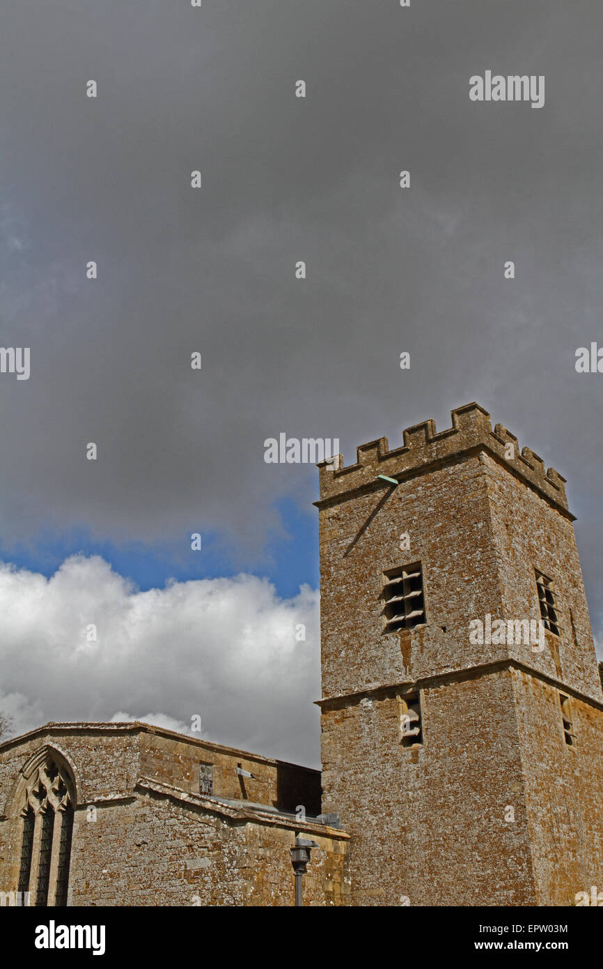 Chastleton church under a cloudy sky Stock Photo - Alamy
