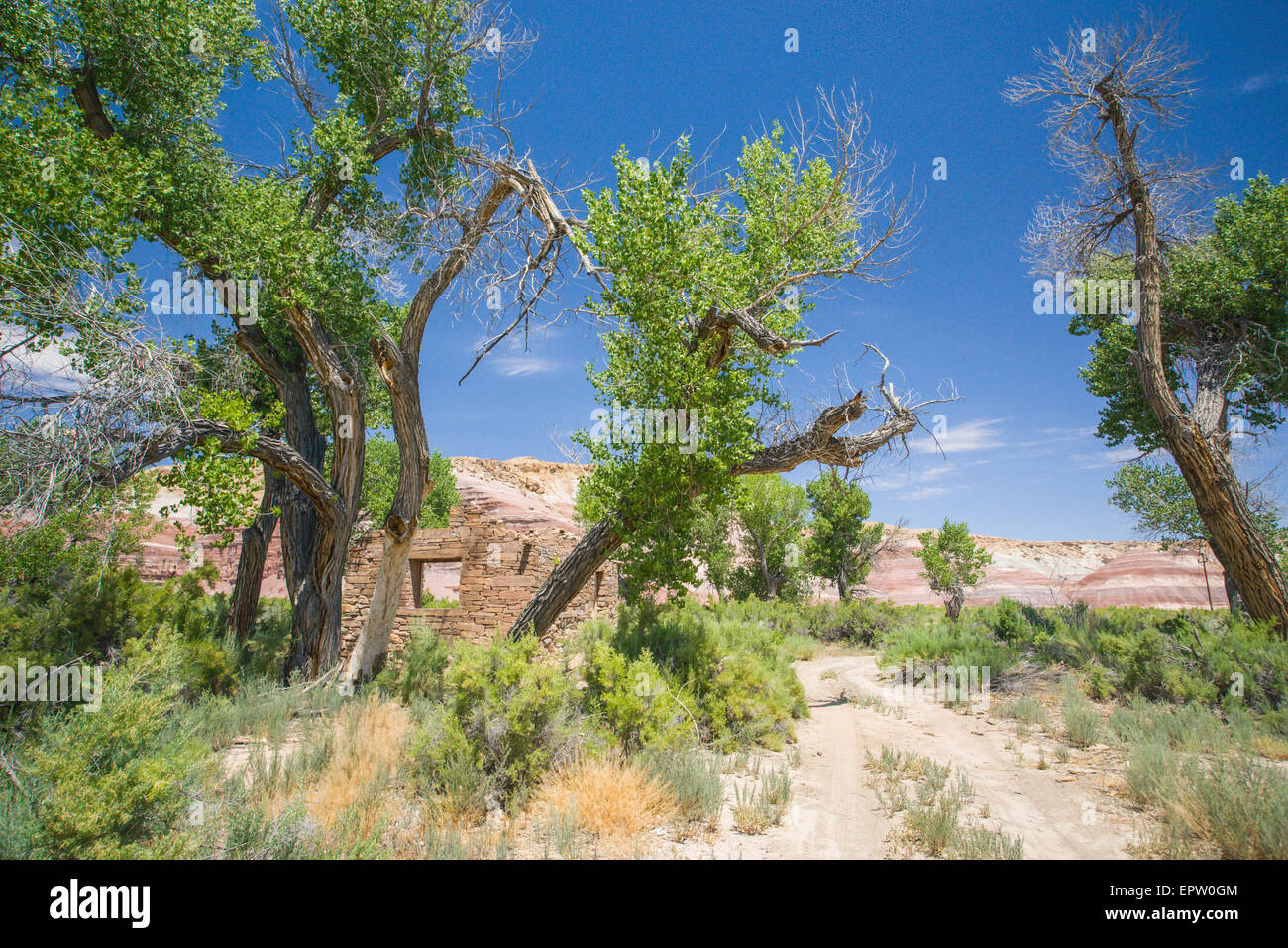 Stone structure all that remains of old settler cabin in southern Utah ...