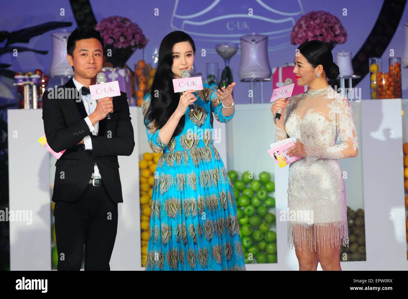 Shanghai, China. 20th May, 2015. Bingbing Fan attends C-UK press ...