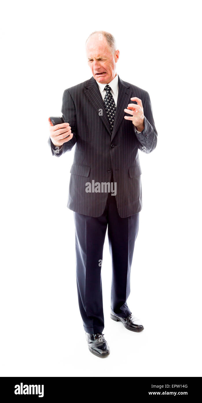Caucasian gadget man Cut Out Stock Images & Pictures - Alamy
