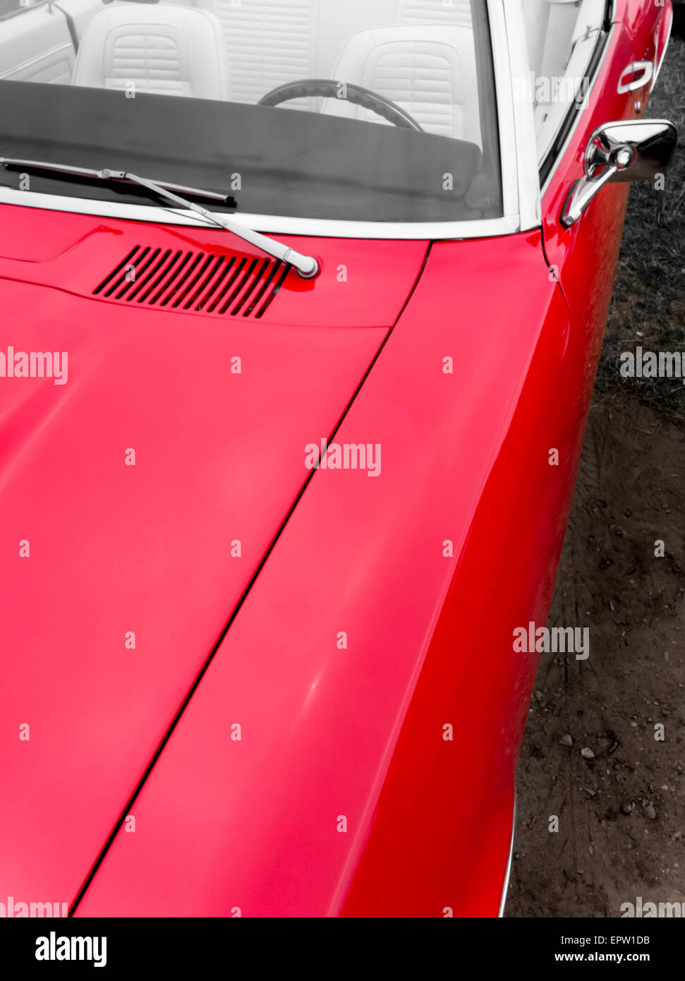 Close-up of details of vintage American Cars Stock Photo - Alamy