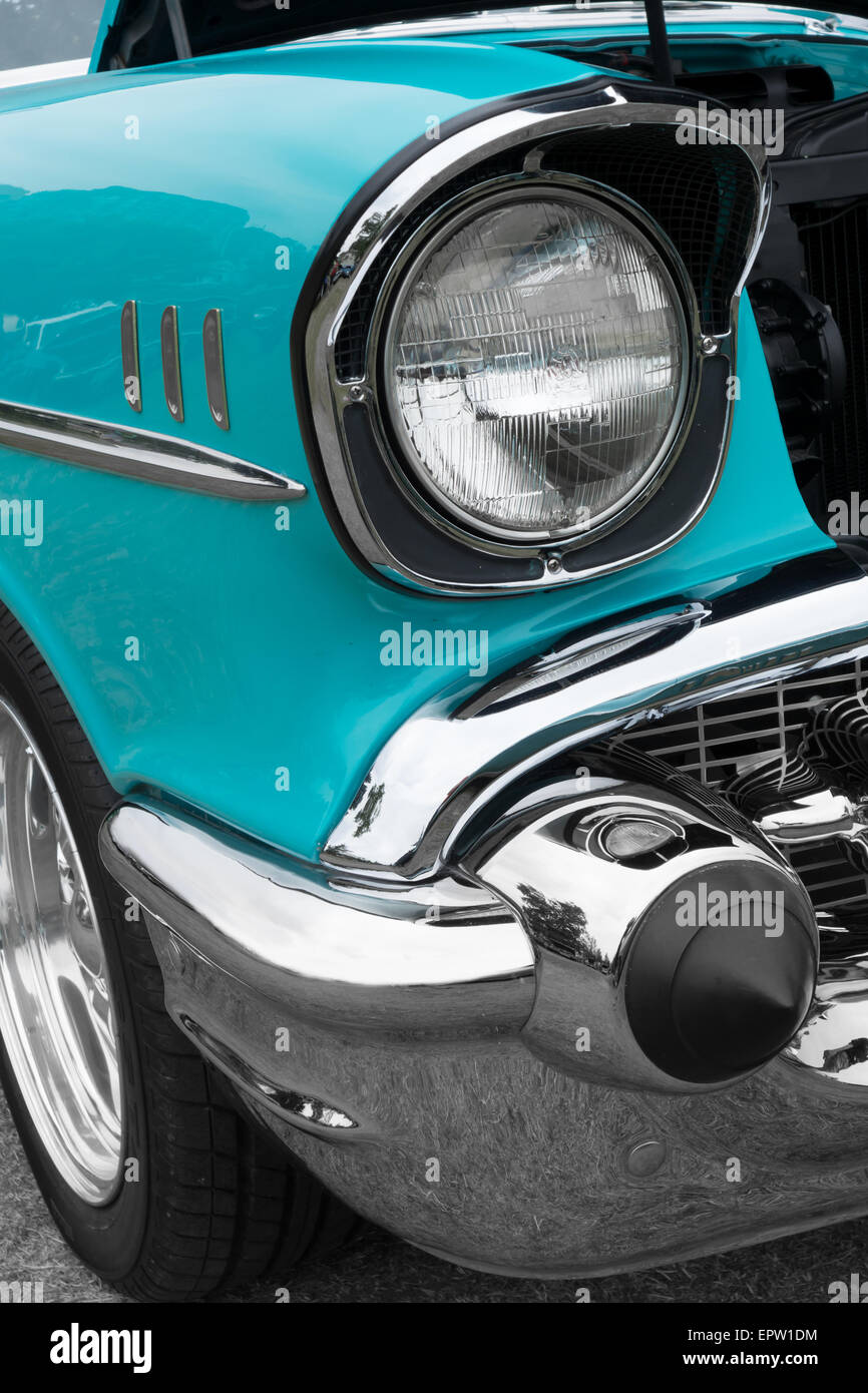Light blue vintage cars hi-res stock photography and images - Alamy