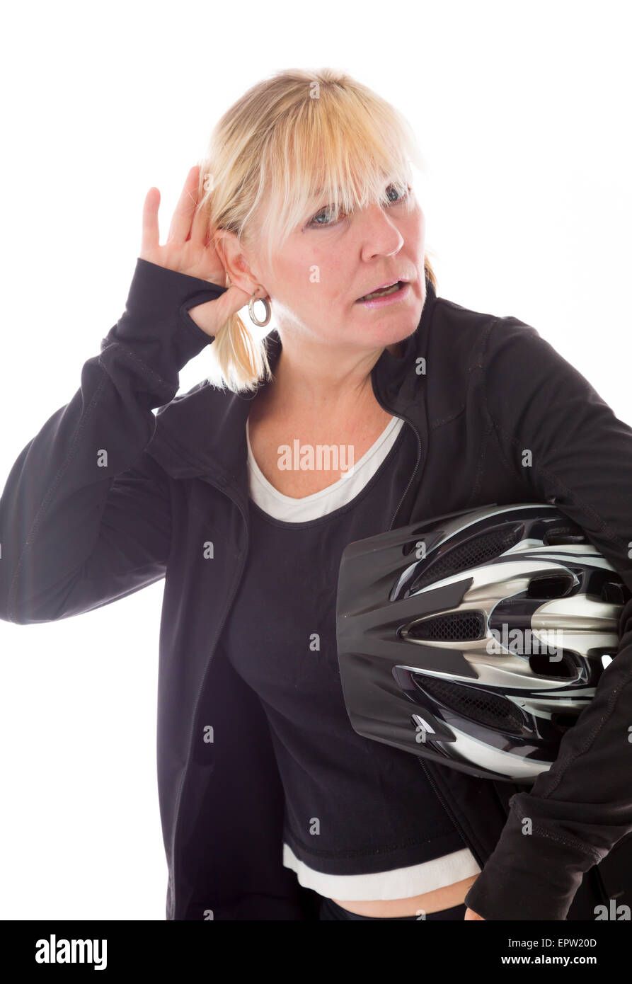 Model in studio isolated on white background Stock Photo - Alamy