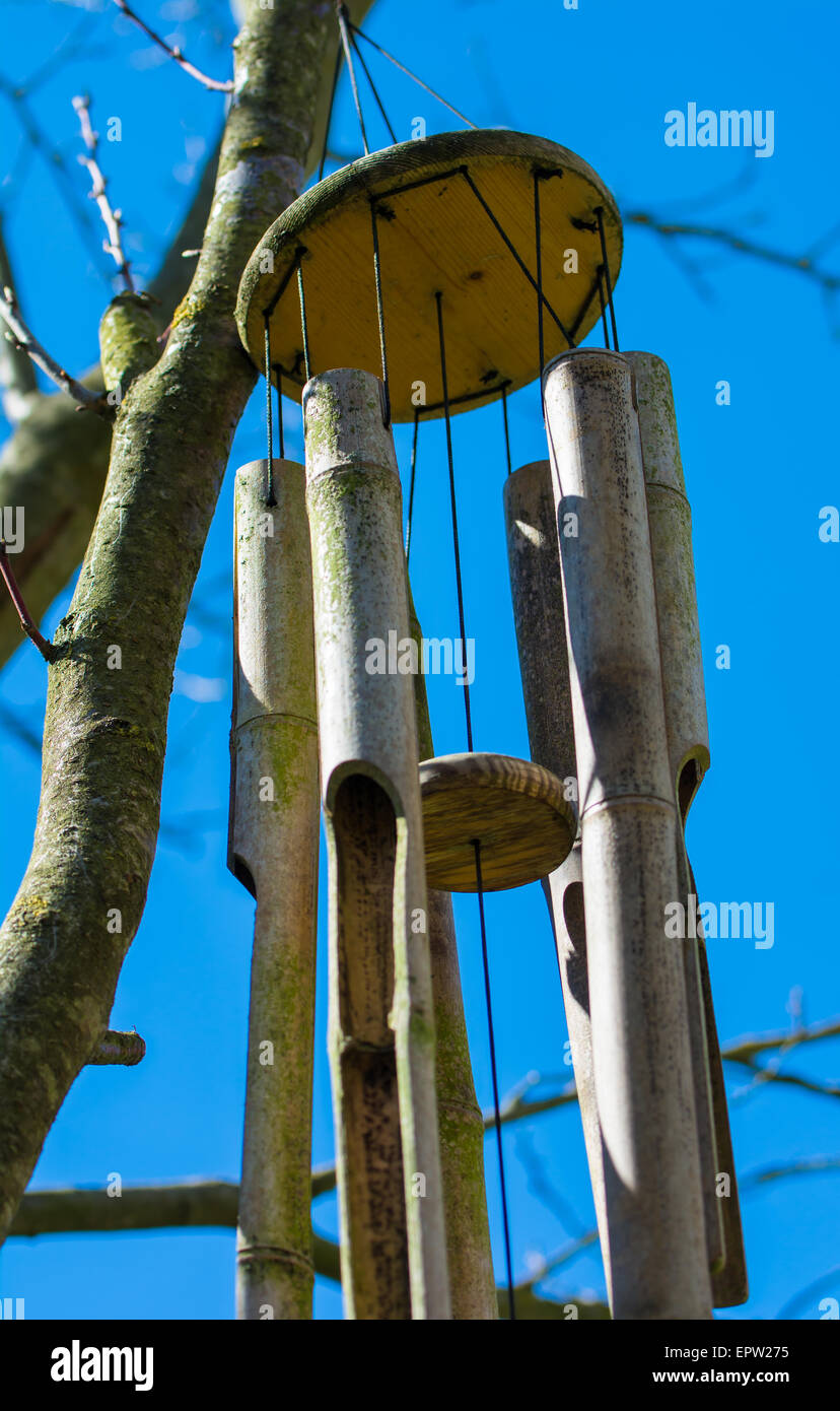 Wood wind chime hi-res stock photography and images - Alamy