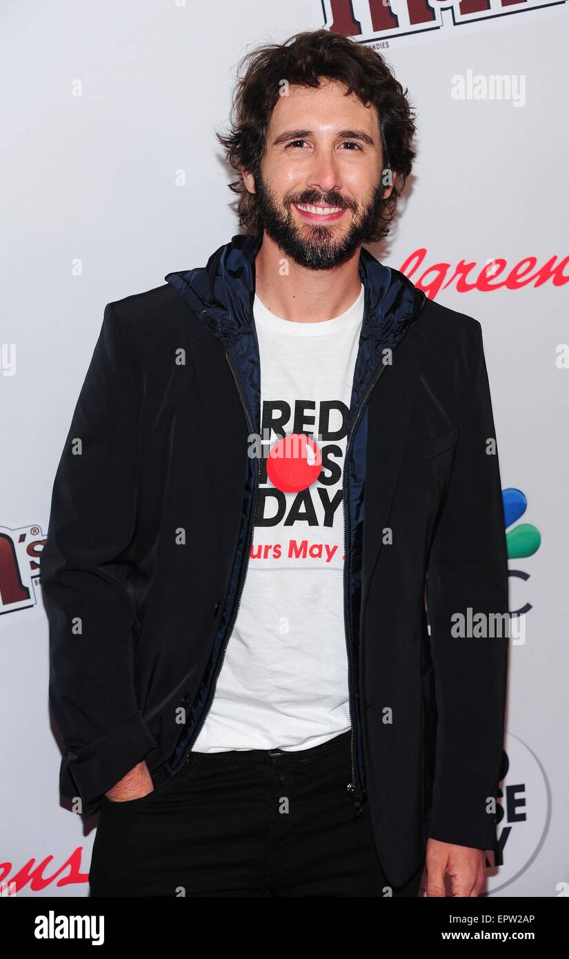 New York, NY, USA. 21st May, 2015. Josh Groban at arrivals for NBC's ...