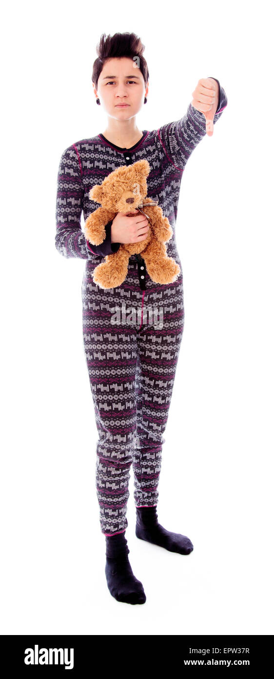 Holding thumbs down sign Cut Out Stock Images & Pictures - Alamy