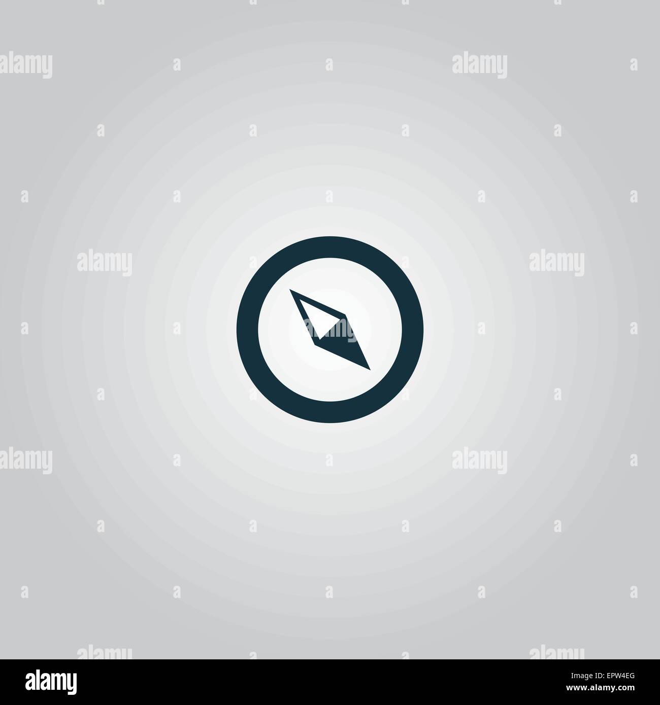 Compass south direction flat Stock Vector Images - Alamy