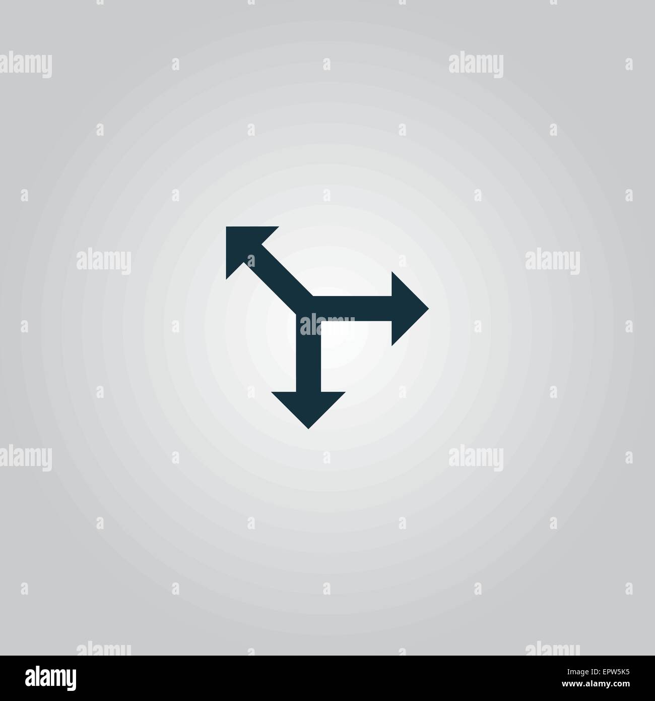 Three-way direction arrow Stock Vector Image & Art - Alamy Three-way direction arrow Stock Vector Image & Art - Alamy