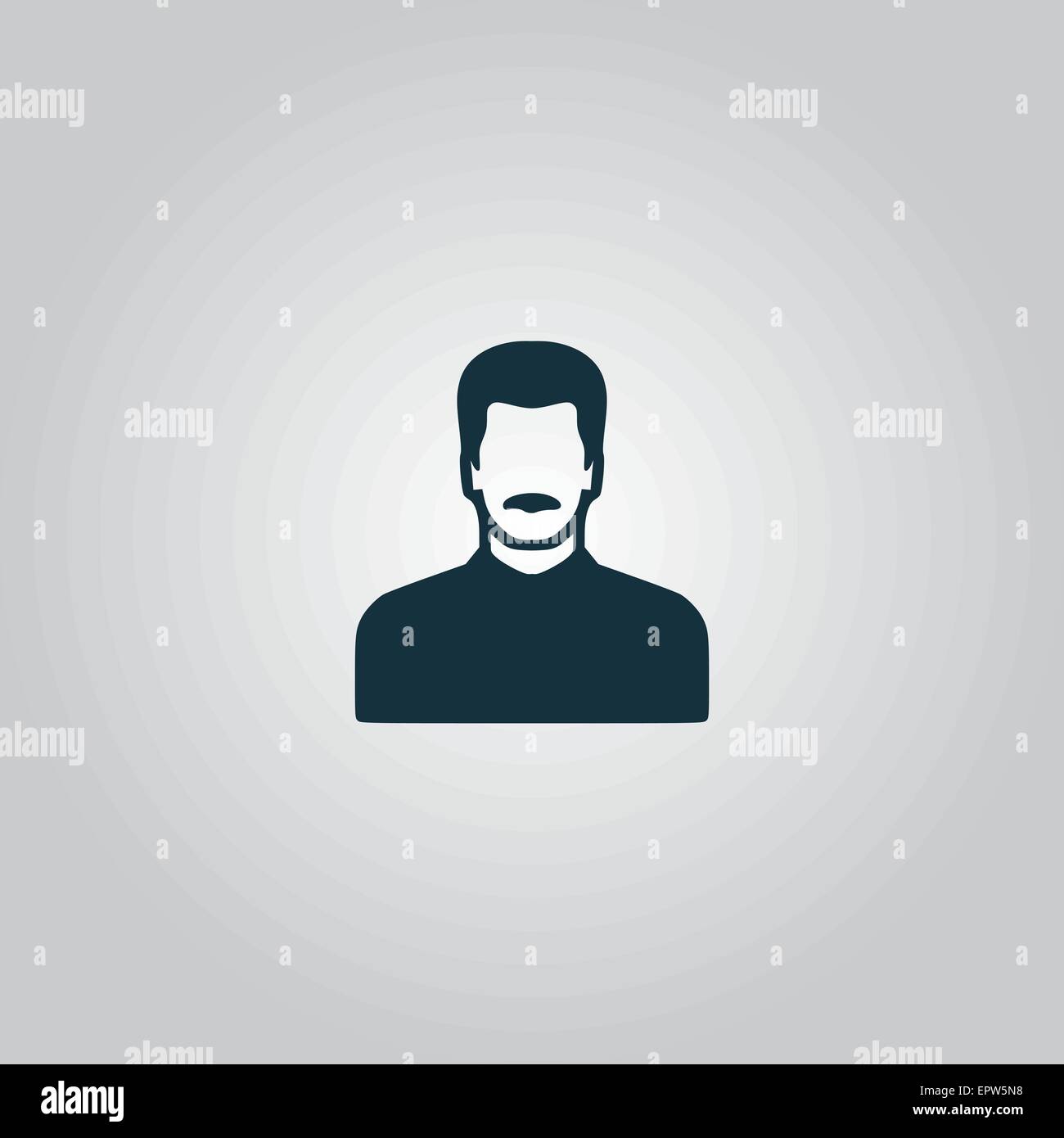 Vector Man with Mustache Icon Stock Vector Image & Art - Alamy