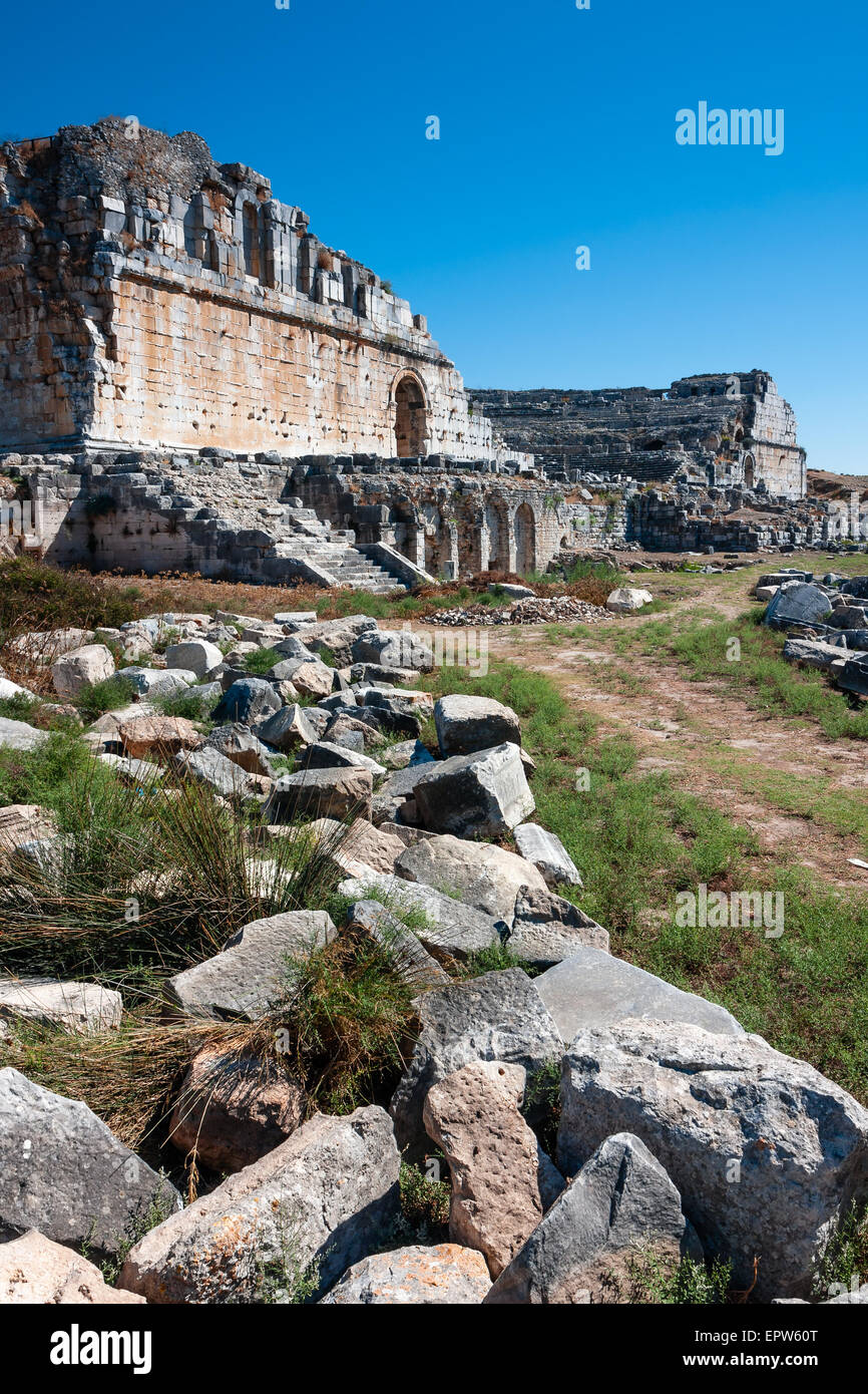 Miletus theater ruins, Turkey Stock Photo - Alamy