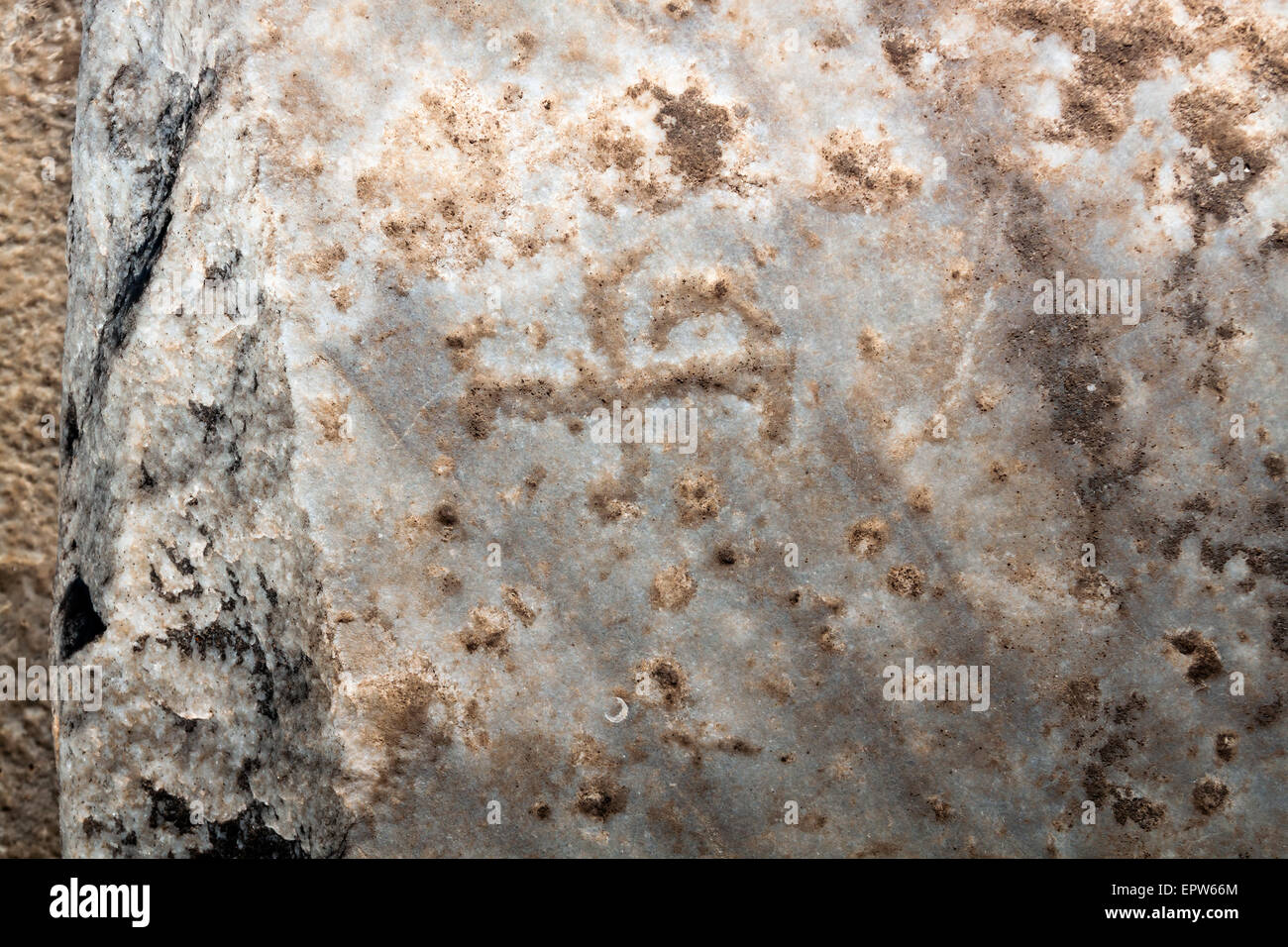 Ancient background, stonemason sign Stock Photo - Alamy