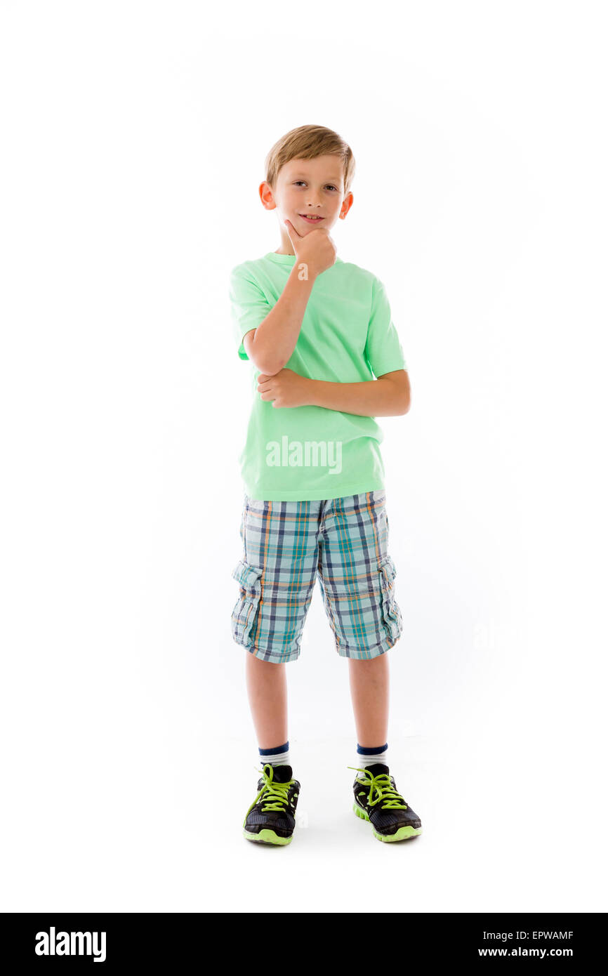 Model in studio isolated on white background Stock Photo - Alamy
