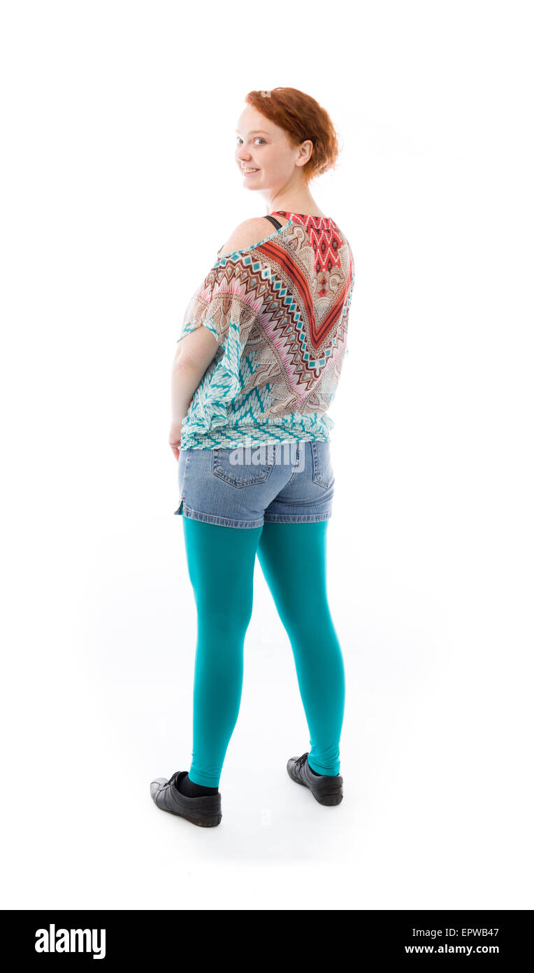 Female turning around Cut Out Stock Images & Pictures - Alamy