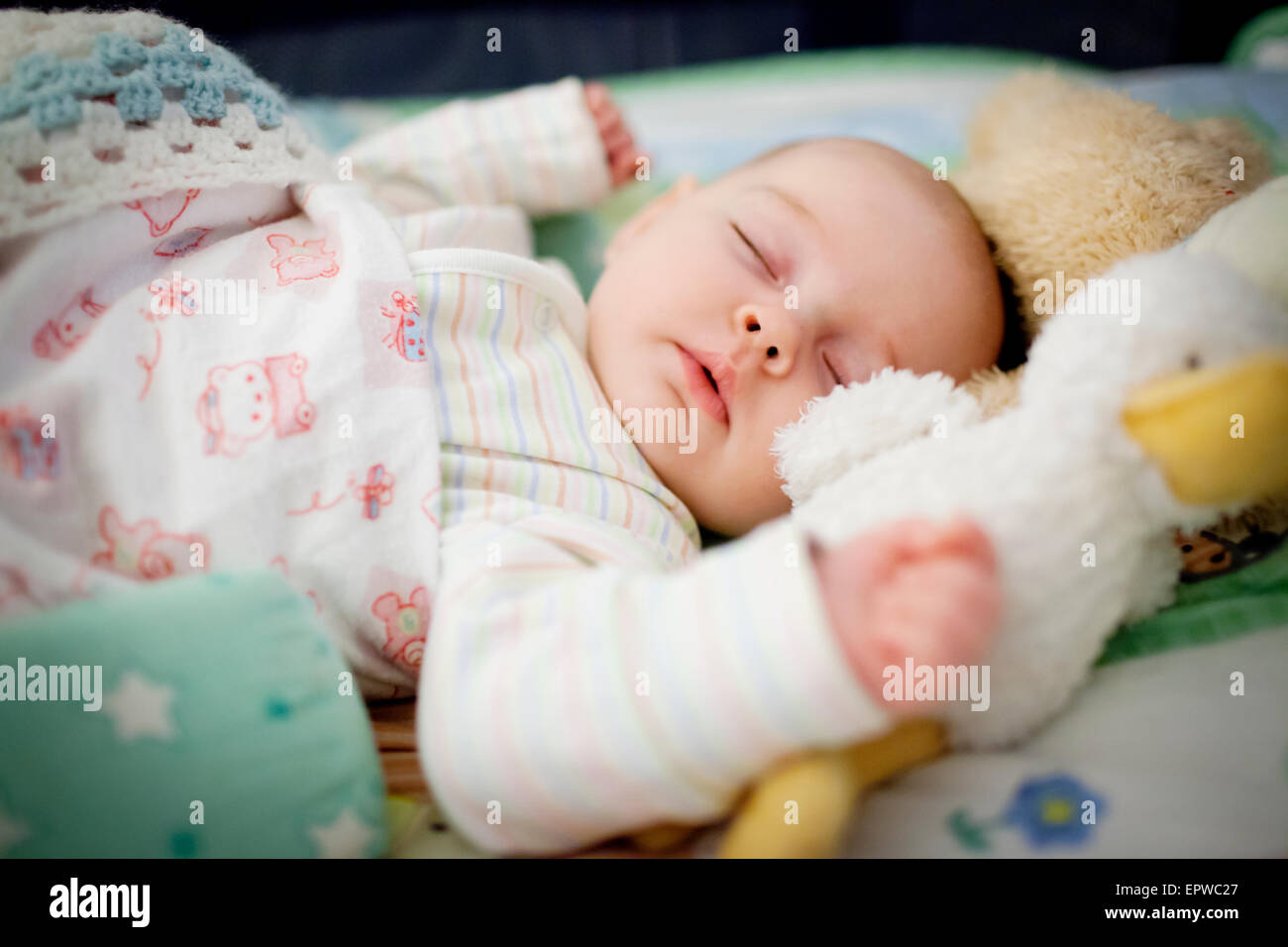 New born baby sleeping Stock Photo - Alamy