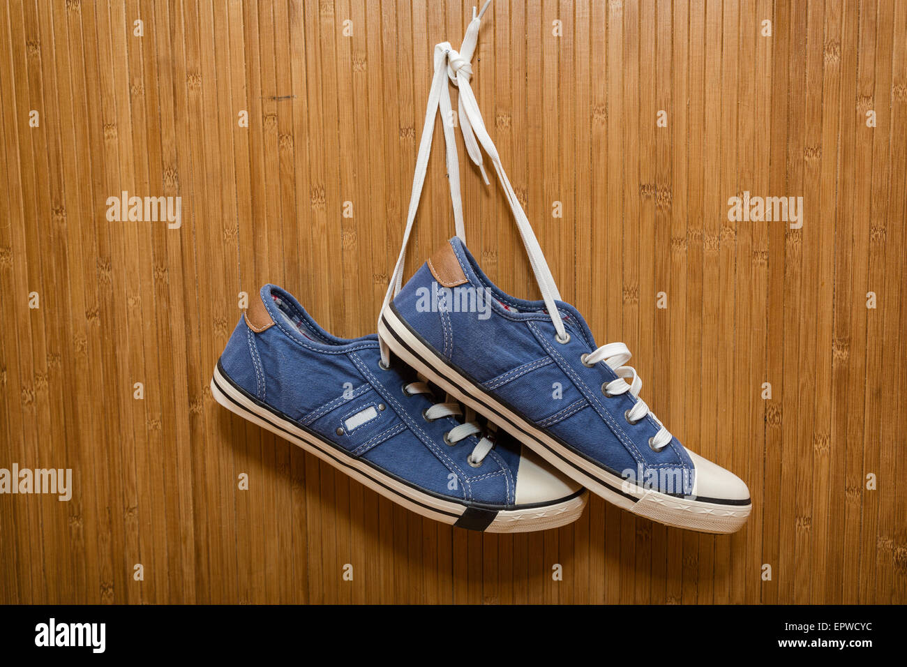 Hanging shoe lace hi-res stock photography and images - Alamy