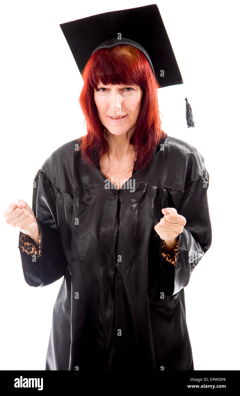 Mature student excited hi-res stock photography and images - Alamy