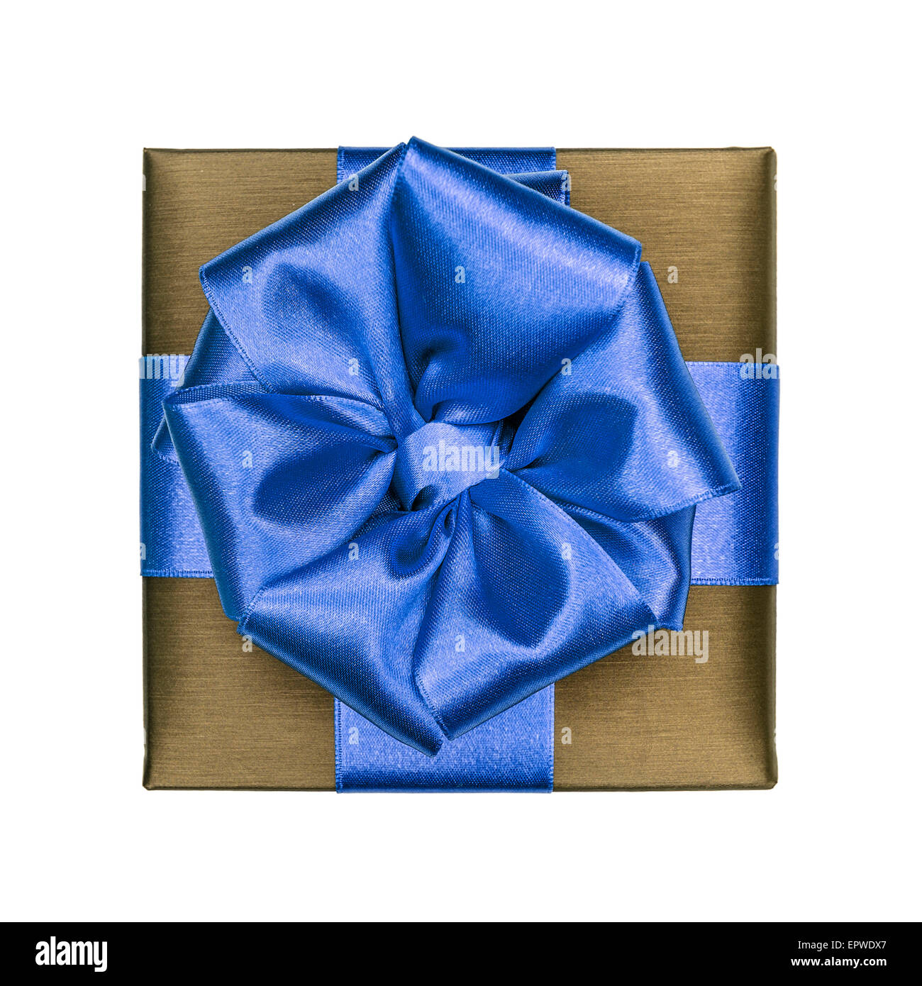 Gift box with ribbon Stock Photo - Alamy