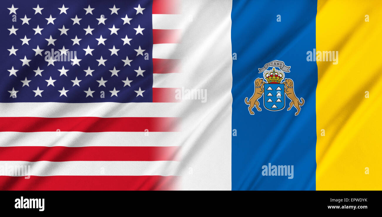 USA and Canary Islands Stock Photo - Alamy