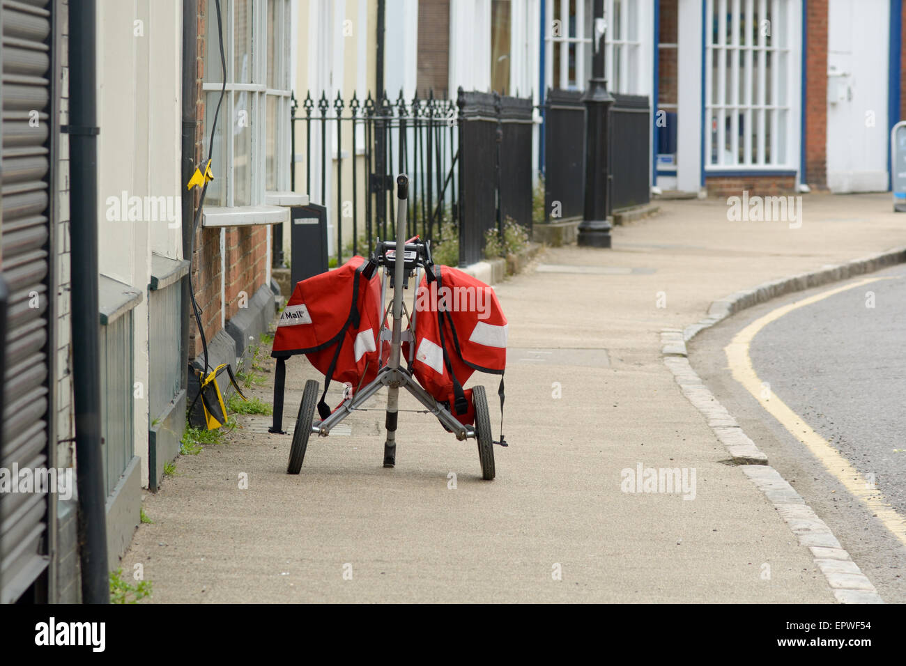 Royal mail post trolley hi-res stock photography and images - Alamy