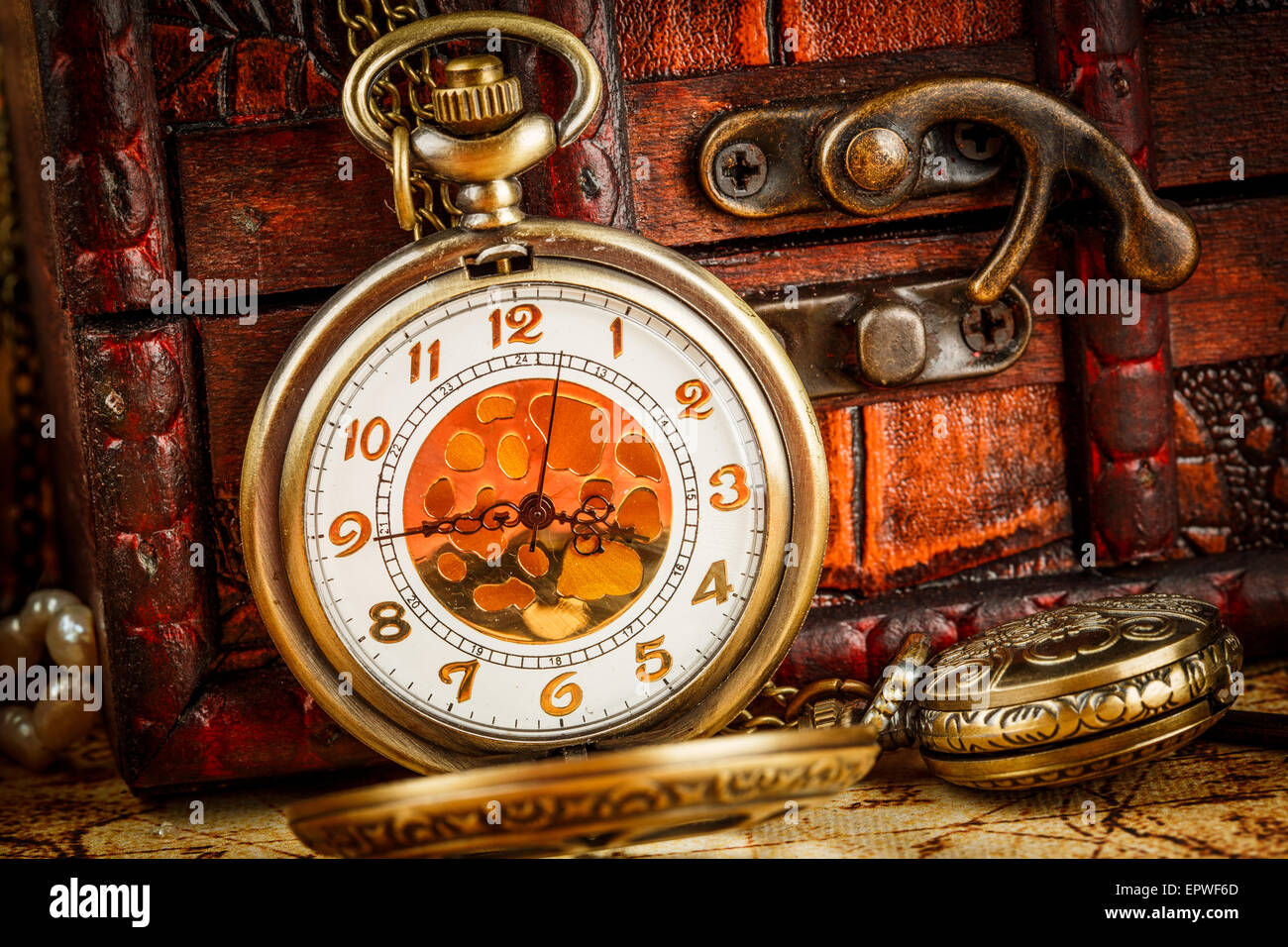 Vintage Antique pocket watch. Vintage grunge still life Stock Photo - Alamy